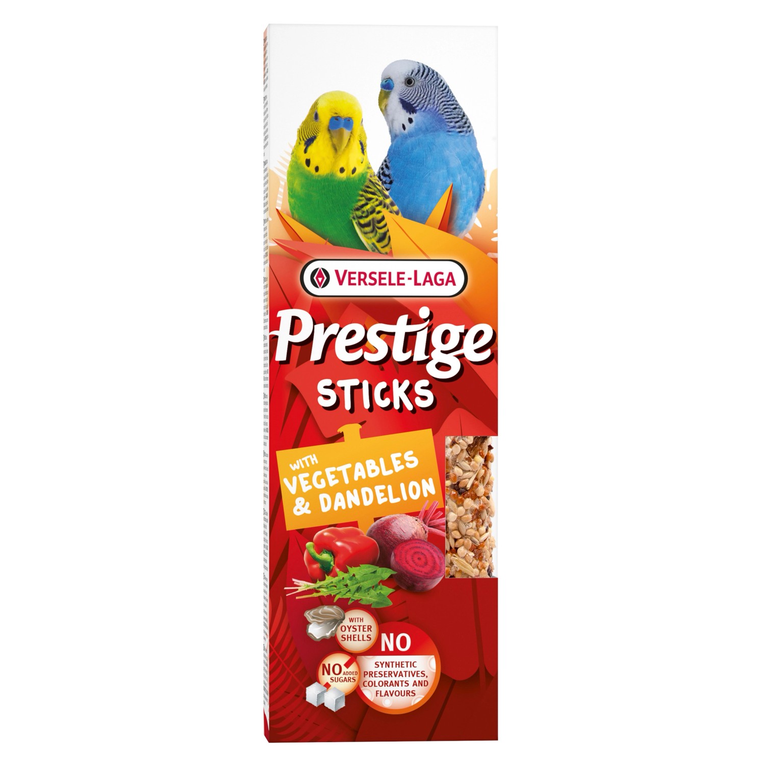 Prestige Sticks Kleinsittiche mit Gemüse und Löwenzahn 60 g 2 Stück ...