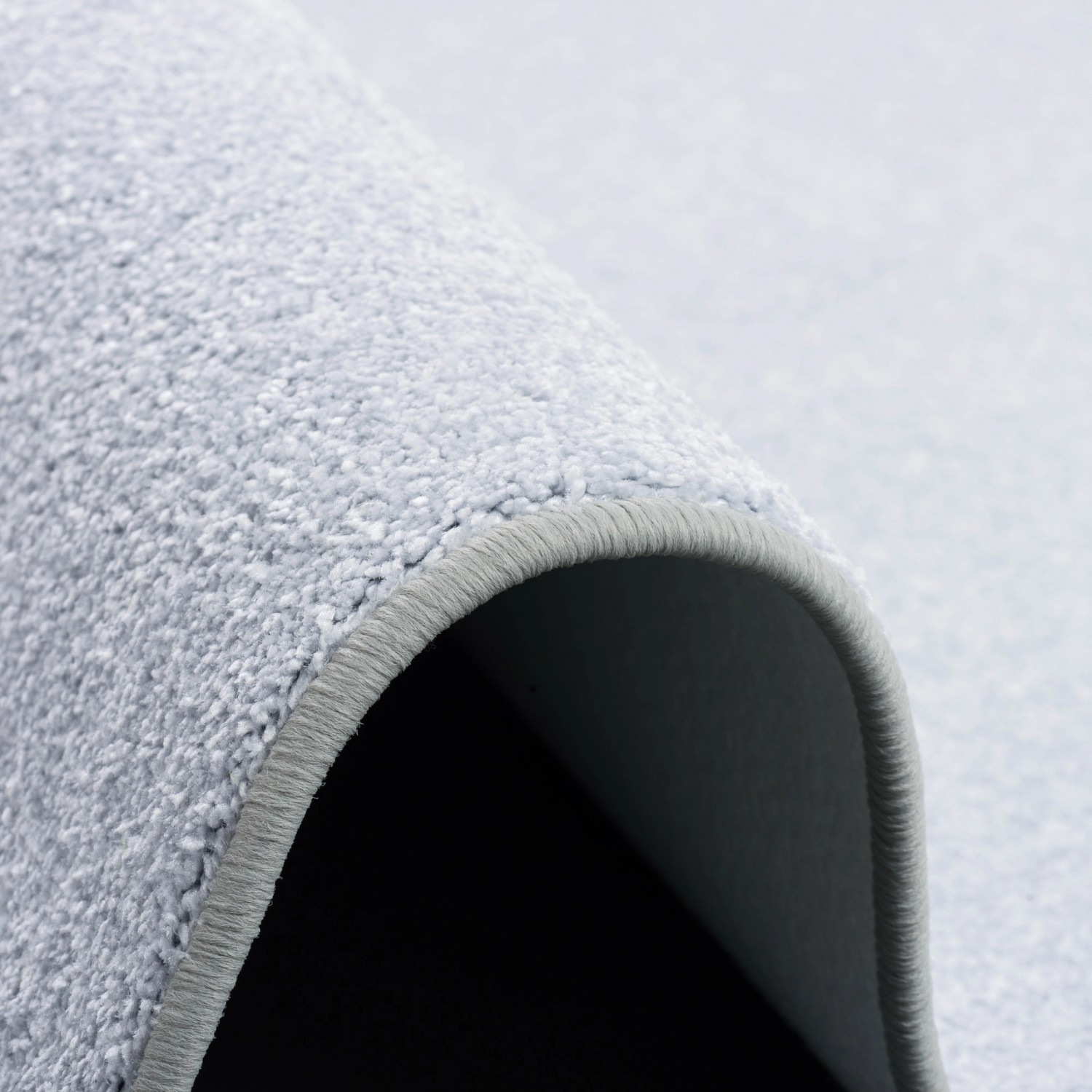 Snapstyle Luxus Soft Velours Teppich Shine Silbergrau 133cm Rund kaufen ...