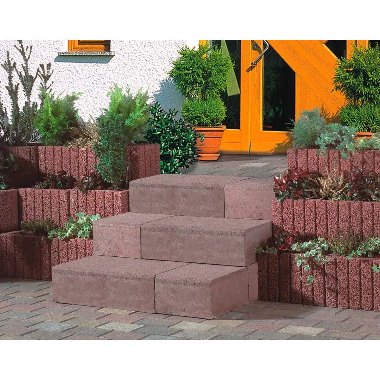 Kann Beton Blockstufe Braun 50 x 34 x 15 cm kaufen bei OBI