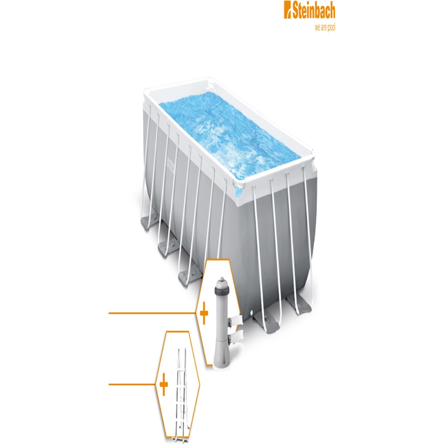 Intex Frame Pool Set Prism Quadra 400 x 200 x 122 cm kaufen bei OBI