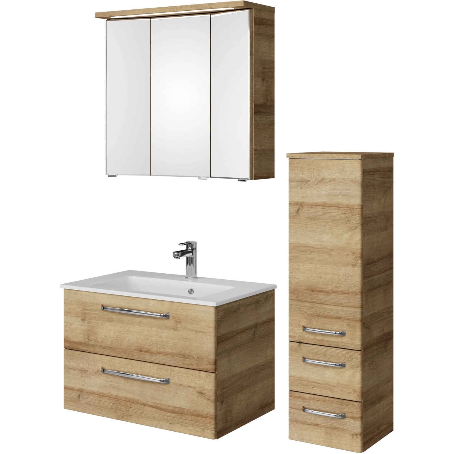 Pelipal Badmöbelset Trentino Kranzleuchte 107 cm Riviera Eiche kaufen ...