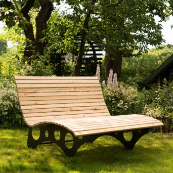 Gartenliege Holz Wetterfest
