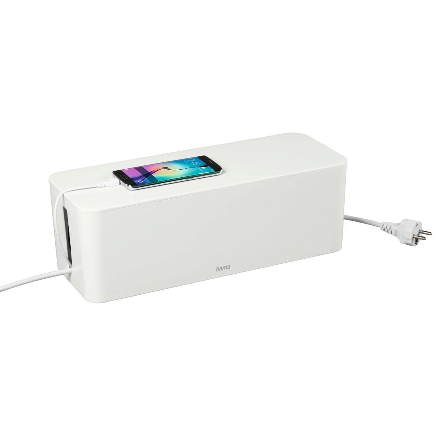 Hama Kabelbox Maxi für Steckdosenleiste 40 cm x 15,6 cm x 13,5 cm Weiß ...