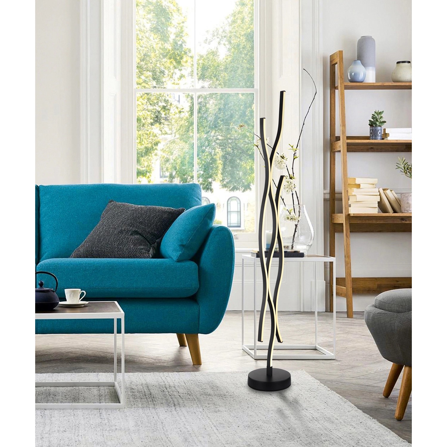 Globo LED-Stehleuchte Geronimo Schwarz kaufen bei OBI