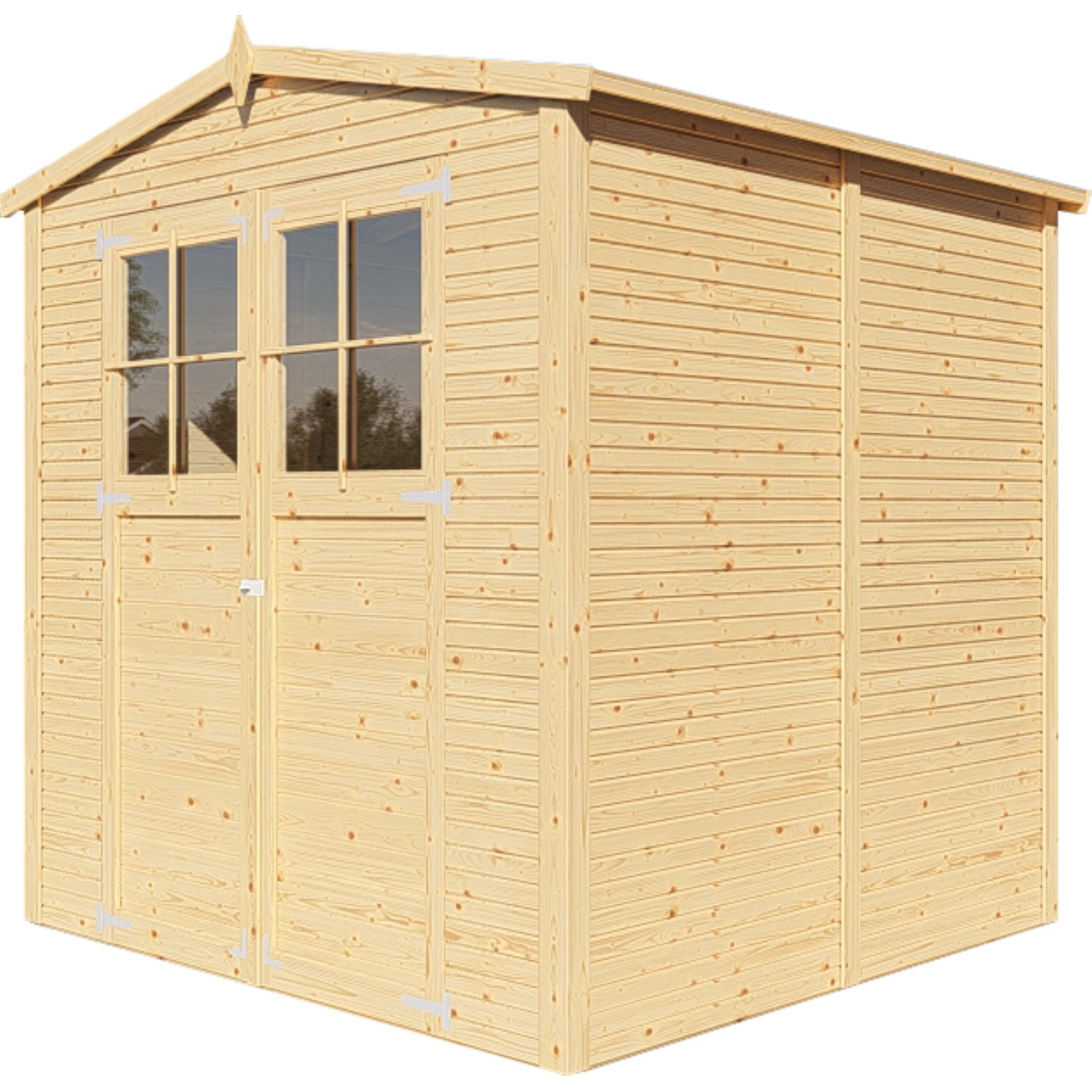 Bertilo Gerätehaus Plexi Apex 3 Natur 202 cm x 207 cm FSC® kaufen bei OBI