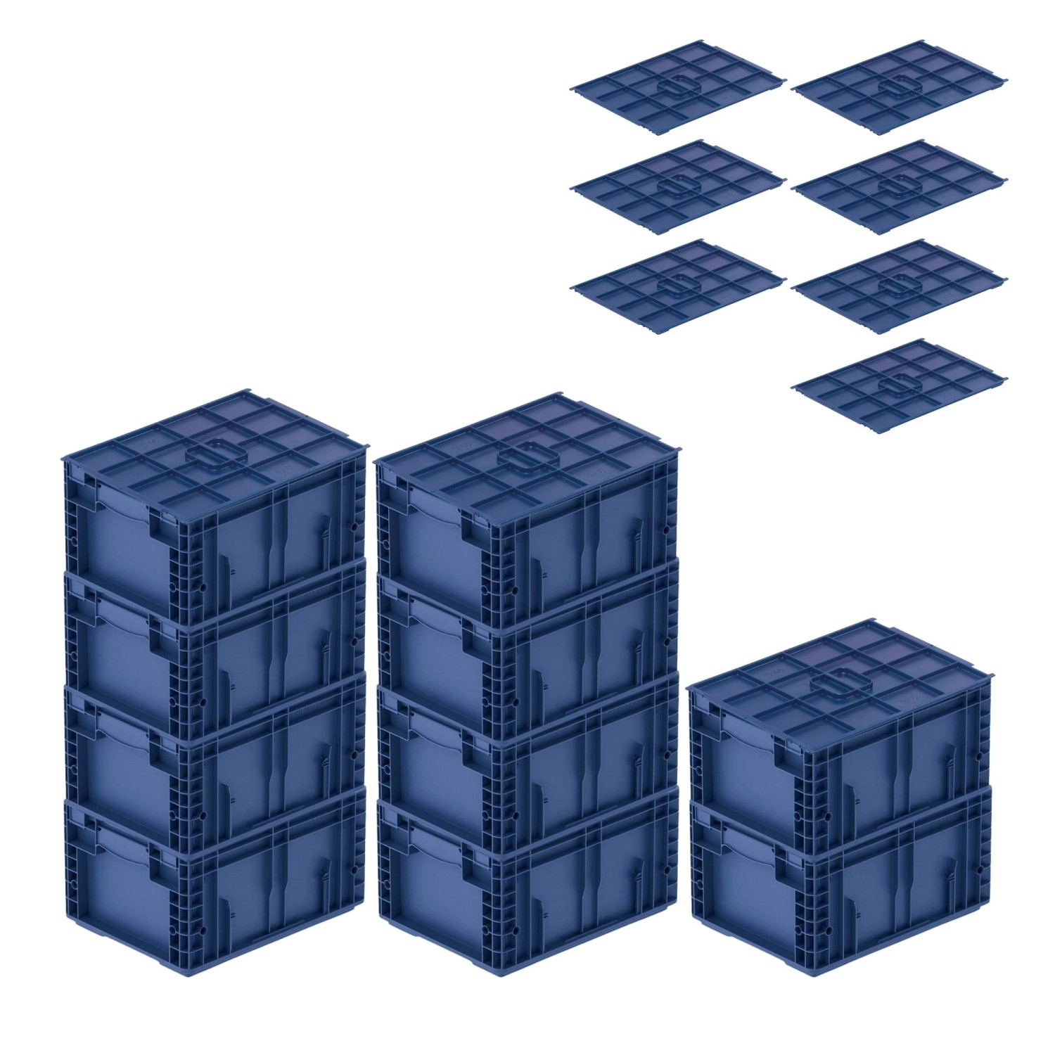 SparSet 10 x VDA KLT Kleinladungsträger Mit Verbundboden und ...