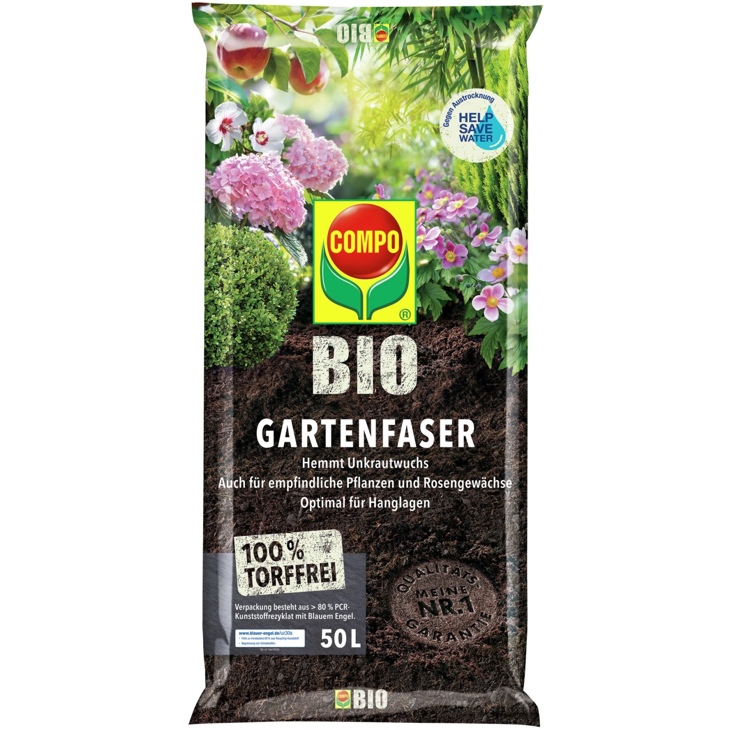 Compo Bio Gartenfaser Torffrei 50 l kaufen bei OBI