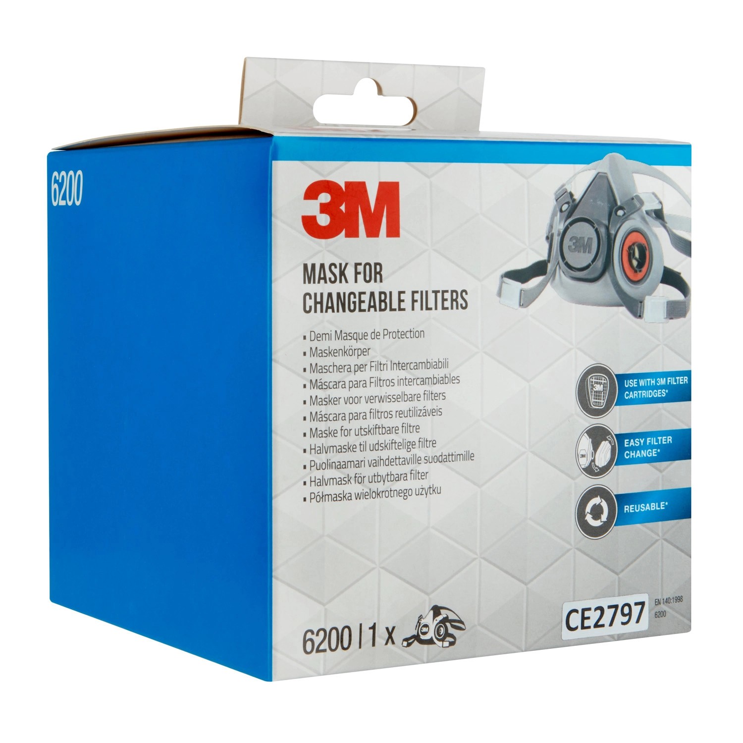 3M Maske 6200 PRO A2P3 Grau 1 Stück kaufen bei OBI