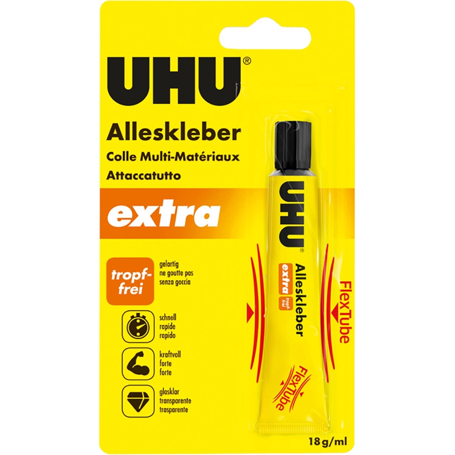 Uhu Extra Alleskleber Flex Tube Transparent 18 g kaufen bei OBI