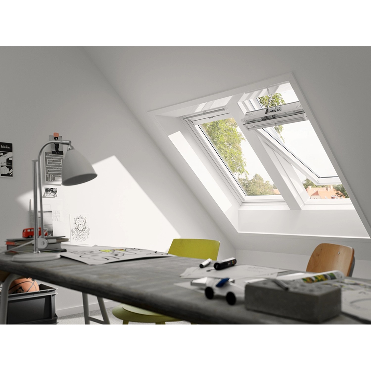 Velux Solarfenster GGU Integra Weiß Lackiert Thermo Alu 160 cm x 94 cm ...