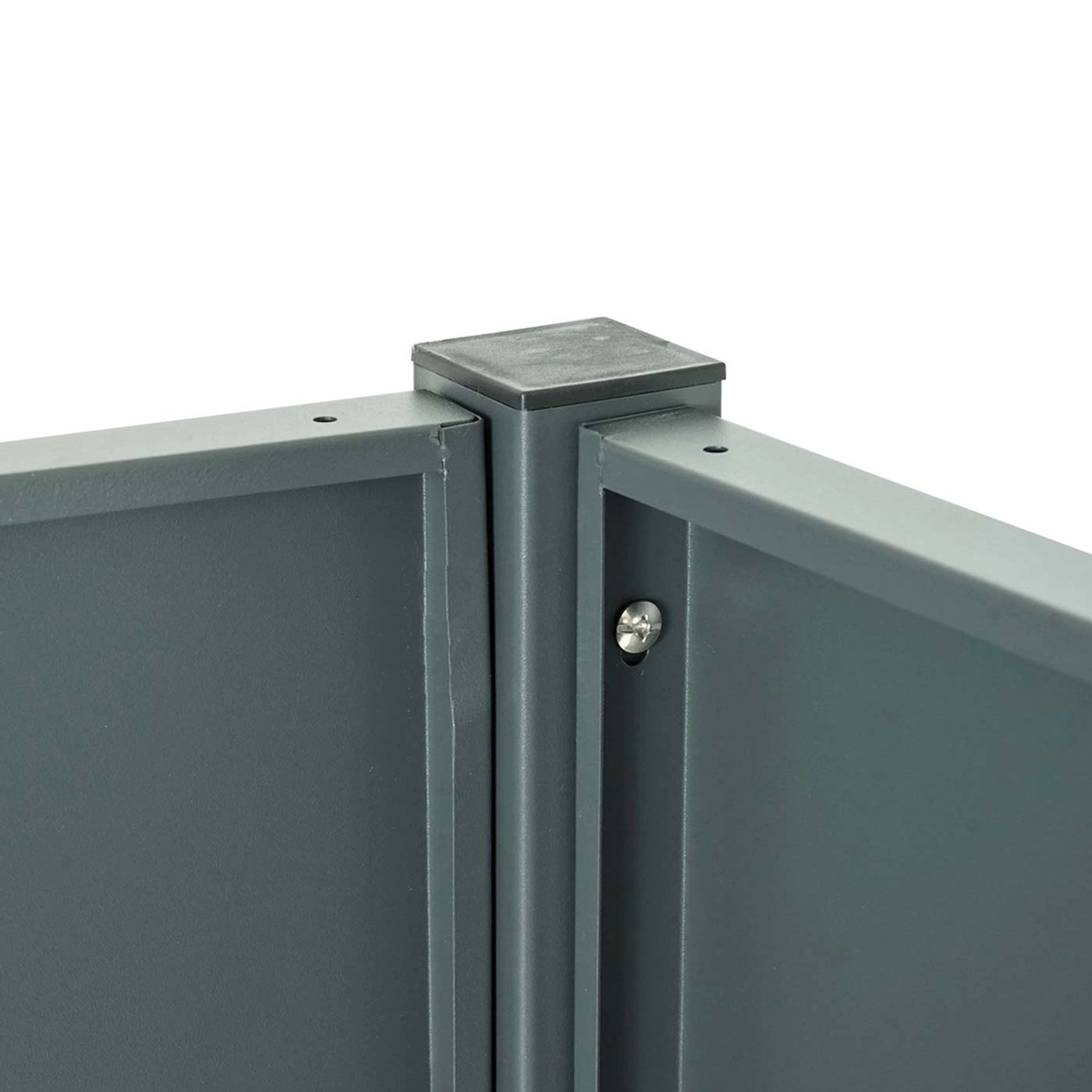 MCW Mülltonnen-Zaun J55 Metall Anthrazit 151x326x166cm kaufen bei OBI