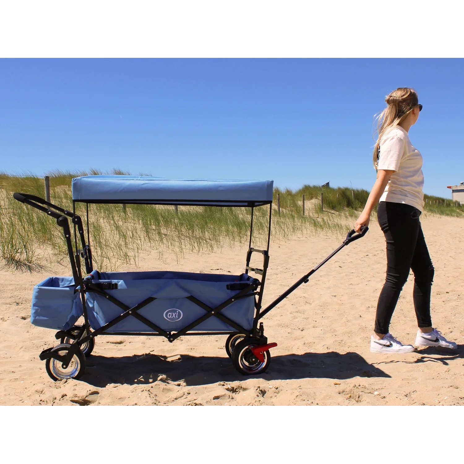 Axi Bollerwagen AB210 faltbar mit Dach Blau kaufen bei OBI