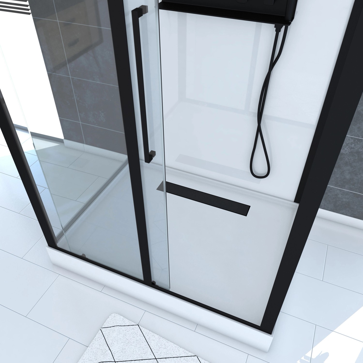 Aurlane Komplettdusche Phantom 3 90 cm x 115 cm x 215 cm kaufen bei OBI