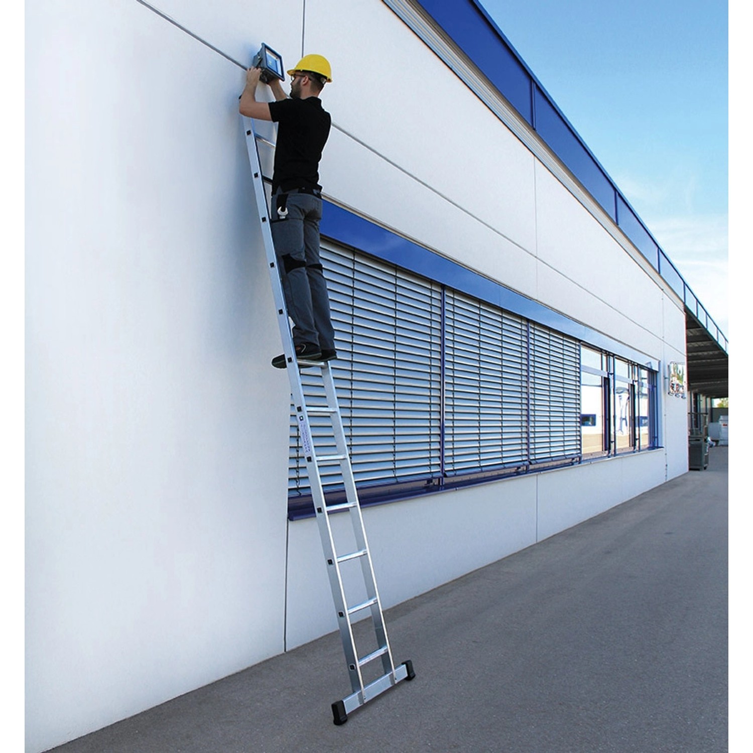 MUNK Anlegeleiter mit nivello-Traverse 10 Sprossen kaufen bei OBI