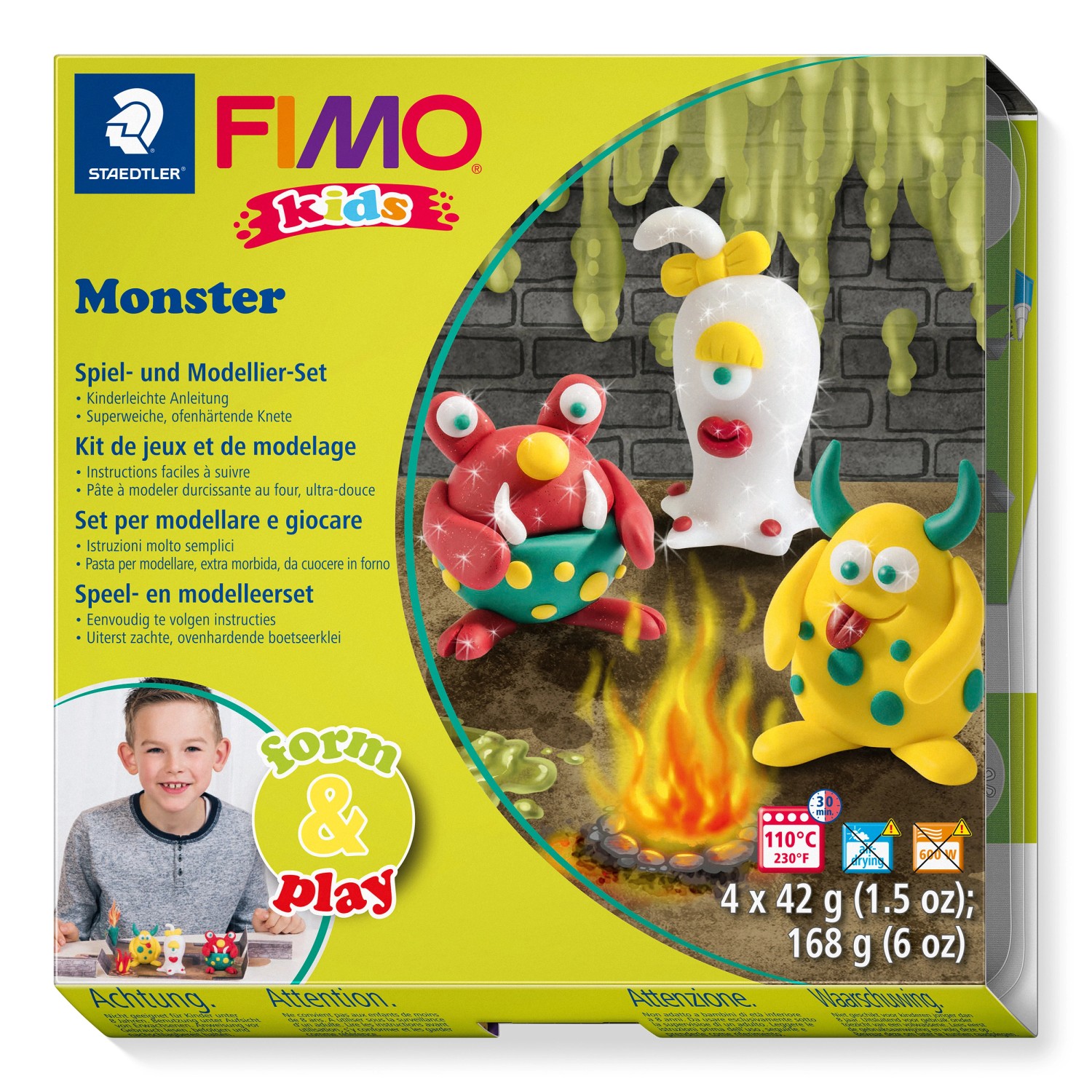Staedtler Spiel- und Modellier-Set Fimo Kids F&P Monster kaufen bei OBI