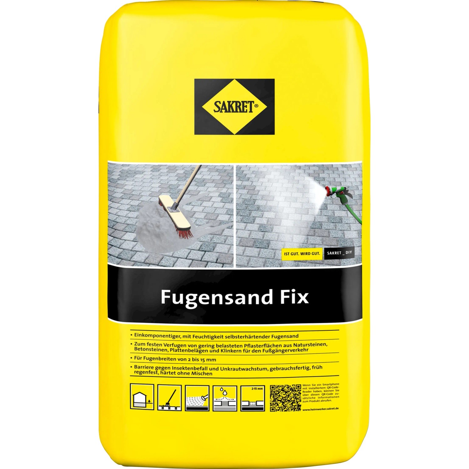 Sakret Fugensand für Pflaster Fix Grau 15 kg kaufen bei OBI