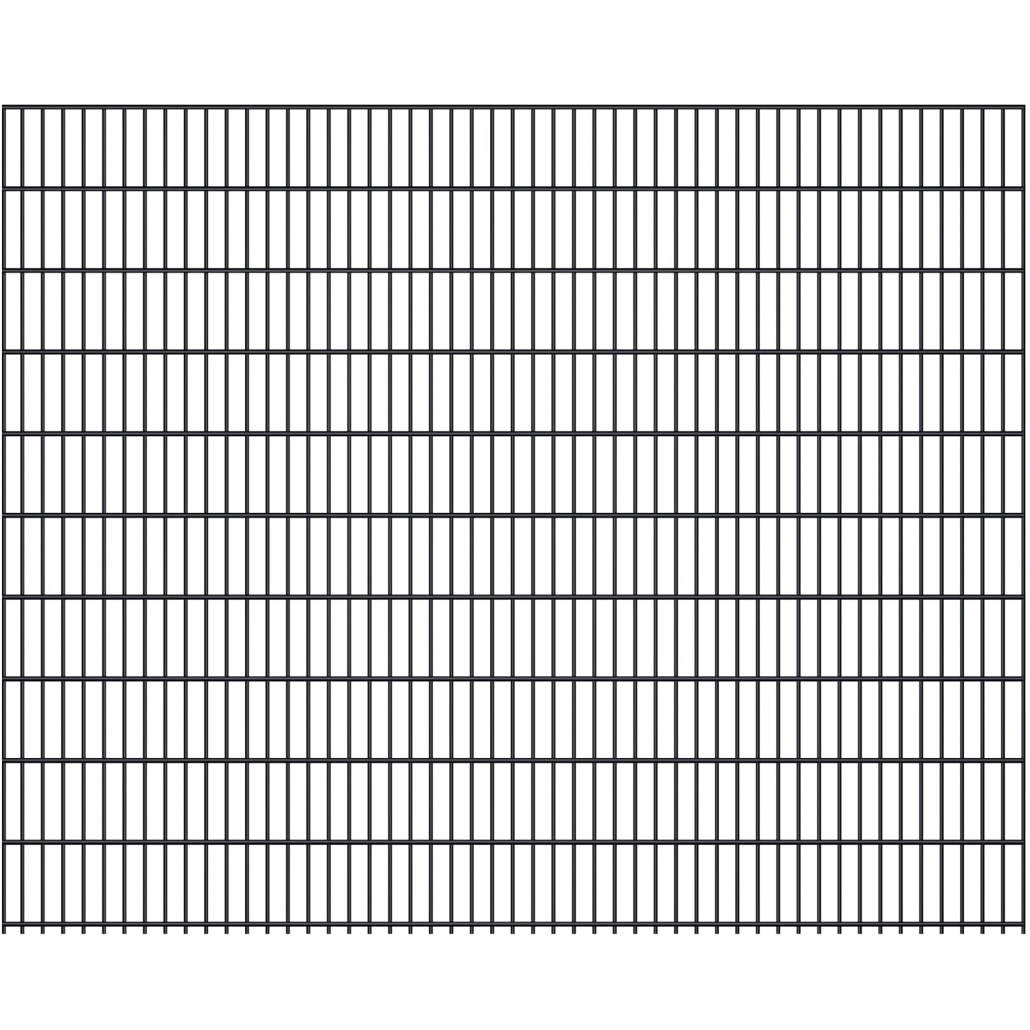 Doppelstabmatte 6/5/6 mm Anthrazit 250 cm x 203 cm kaufen bei OBI