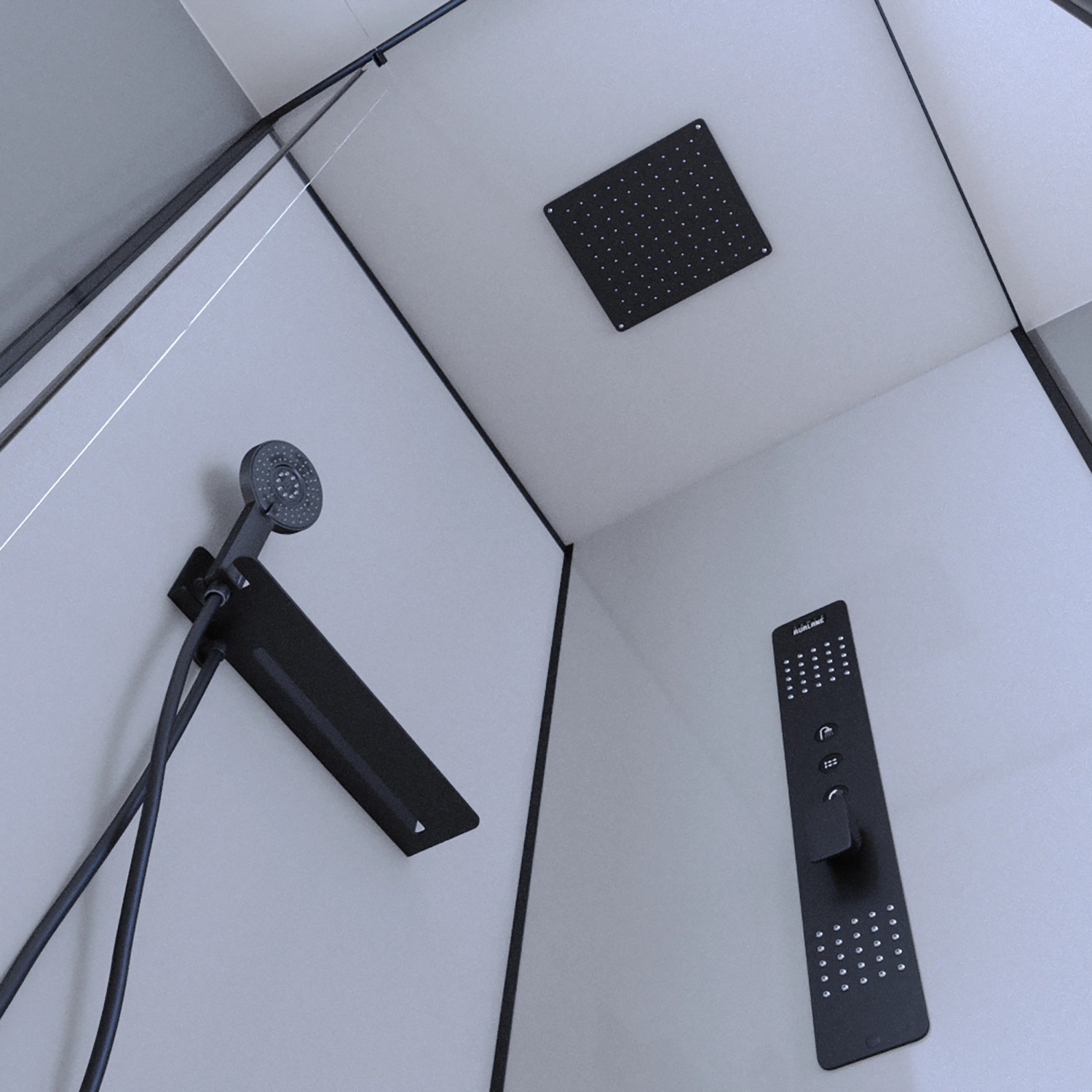 Aurlane Komplettdusche Urban 2 Square 90 cm x 90 cm x 215 cm kaufen bei OBI