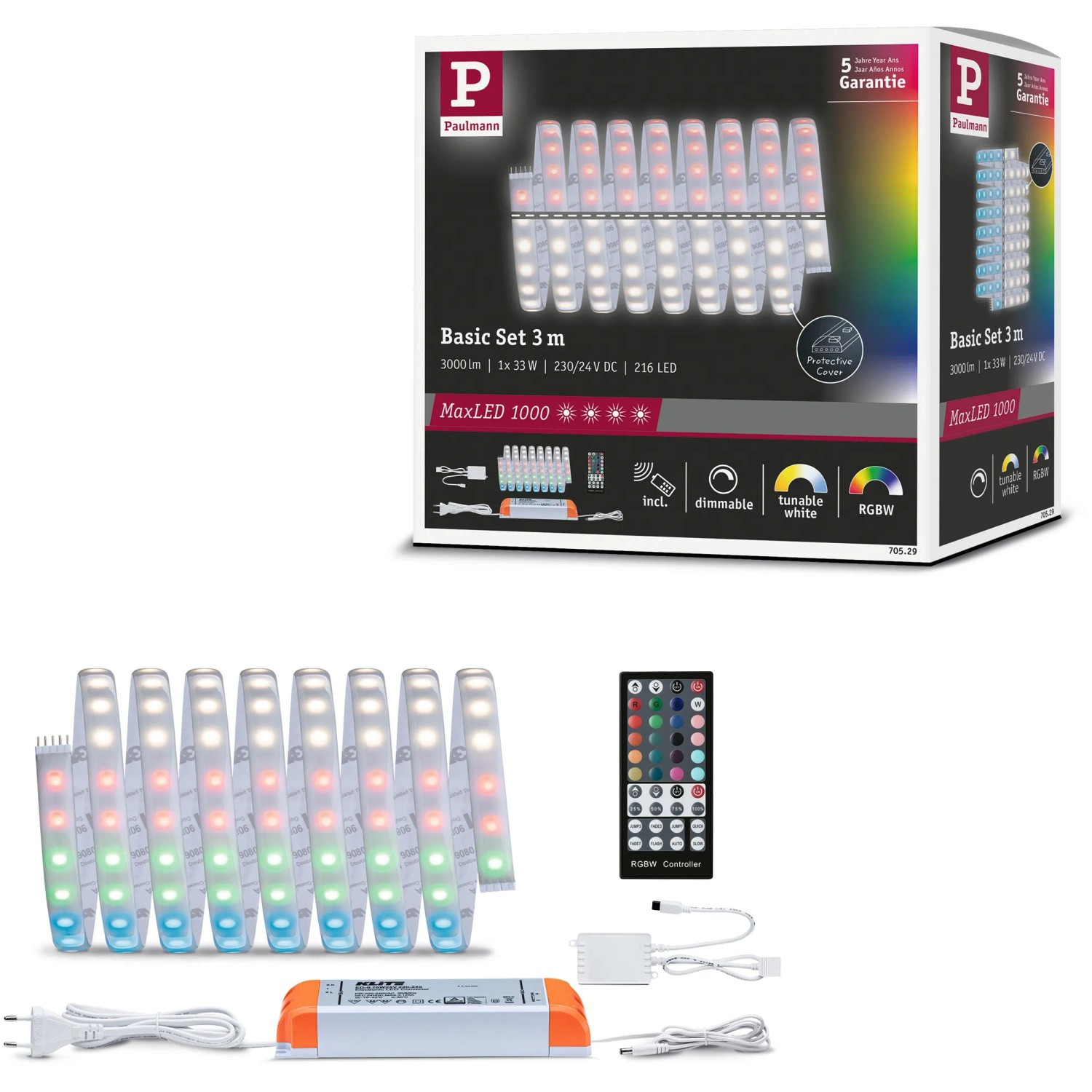 Paulmann LED-Strip MaxLED 1000 Basisset IP44 33W 1000lm 75V RGBW kaufen ...