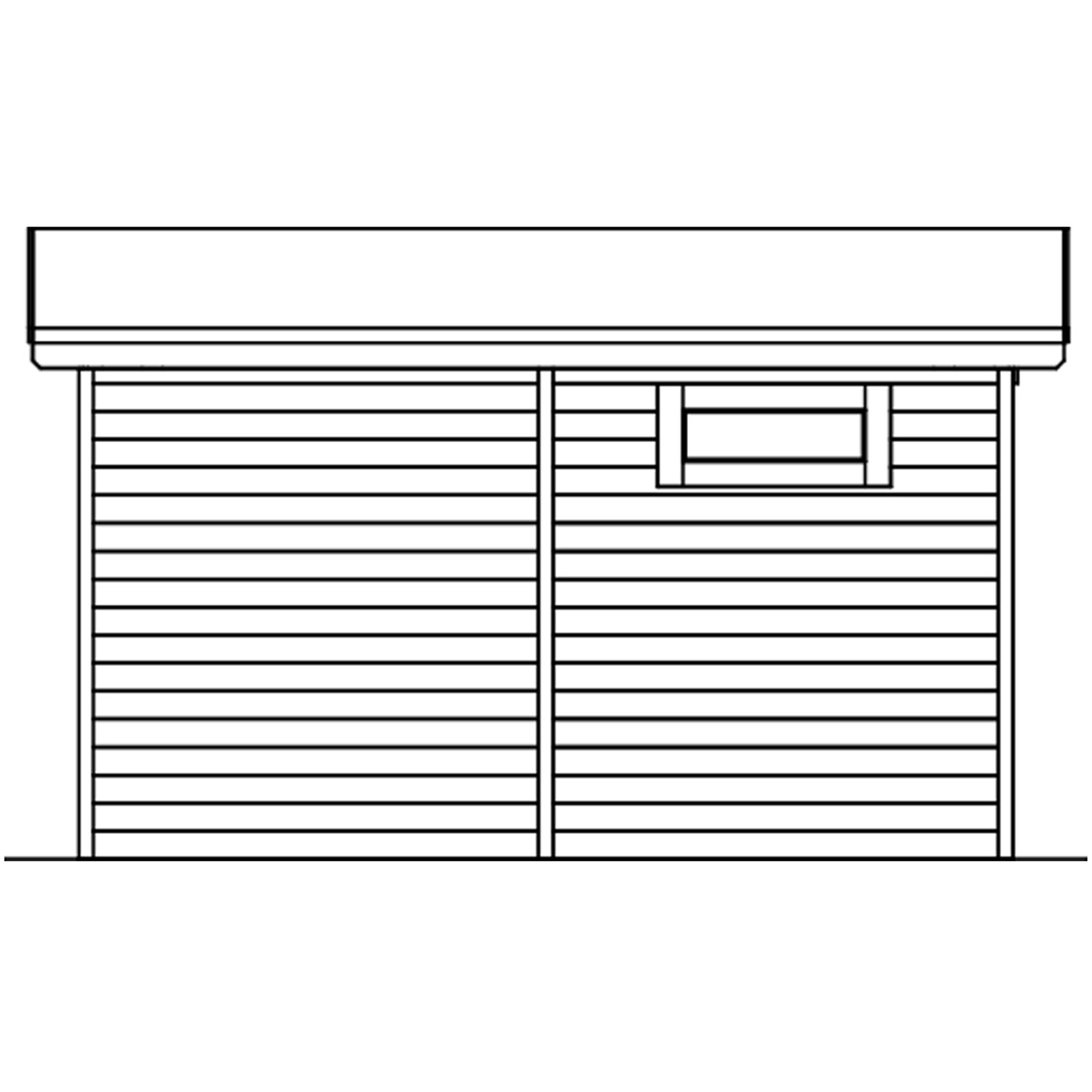 Skan Holz Unterstand Vimmerby 370 cm x 250 cm Schiefergrau kaufen bei OBI
