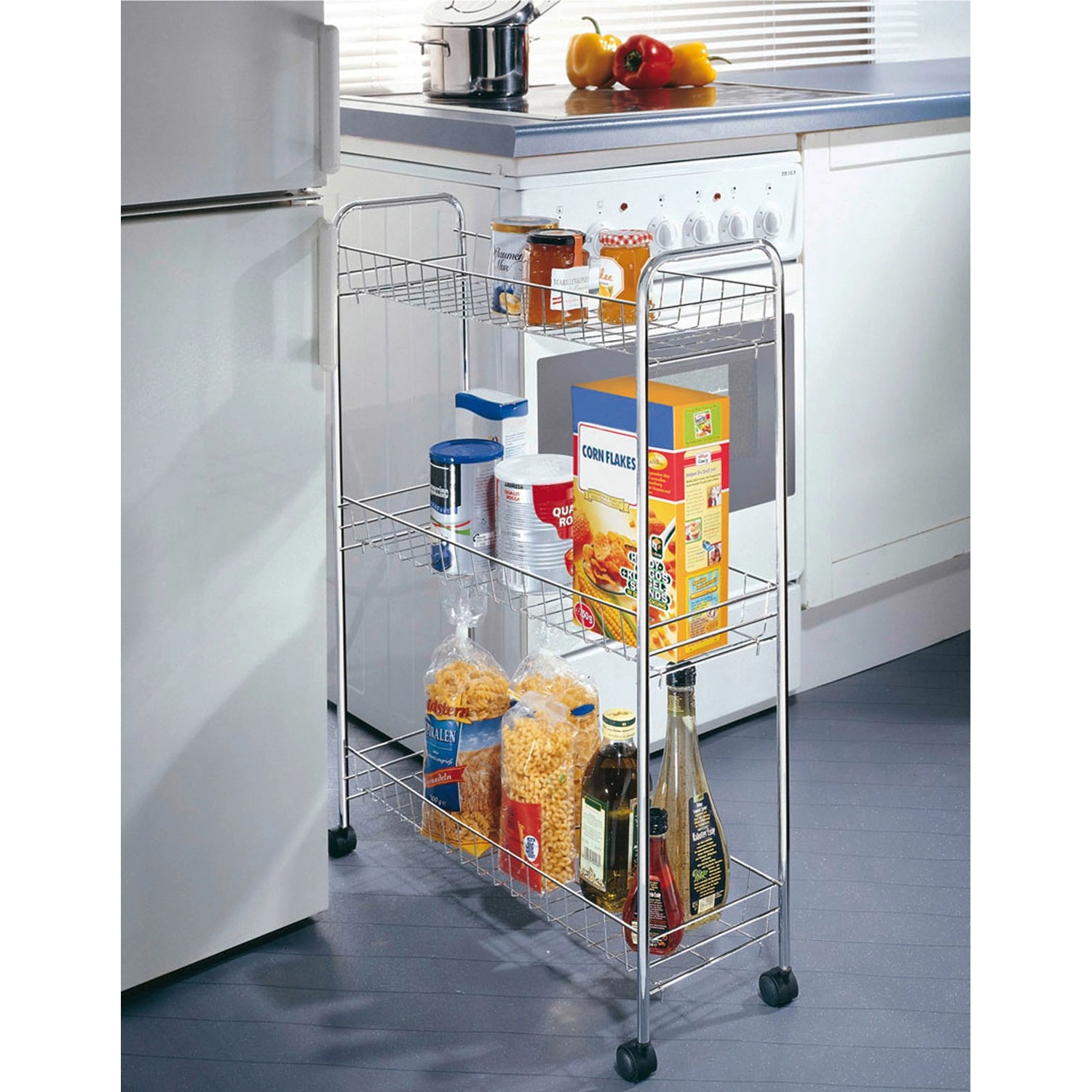 Wenko Rollregal Slim Chrom kaufen bei OBI