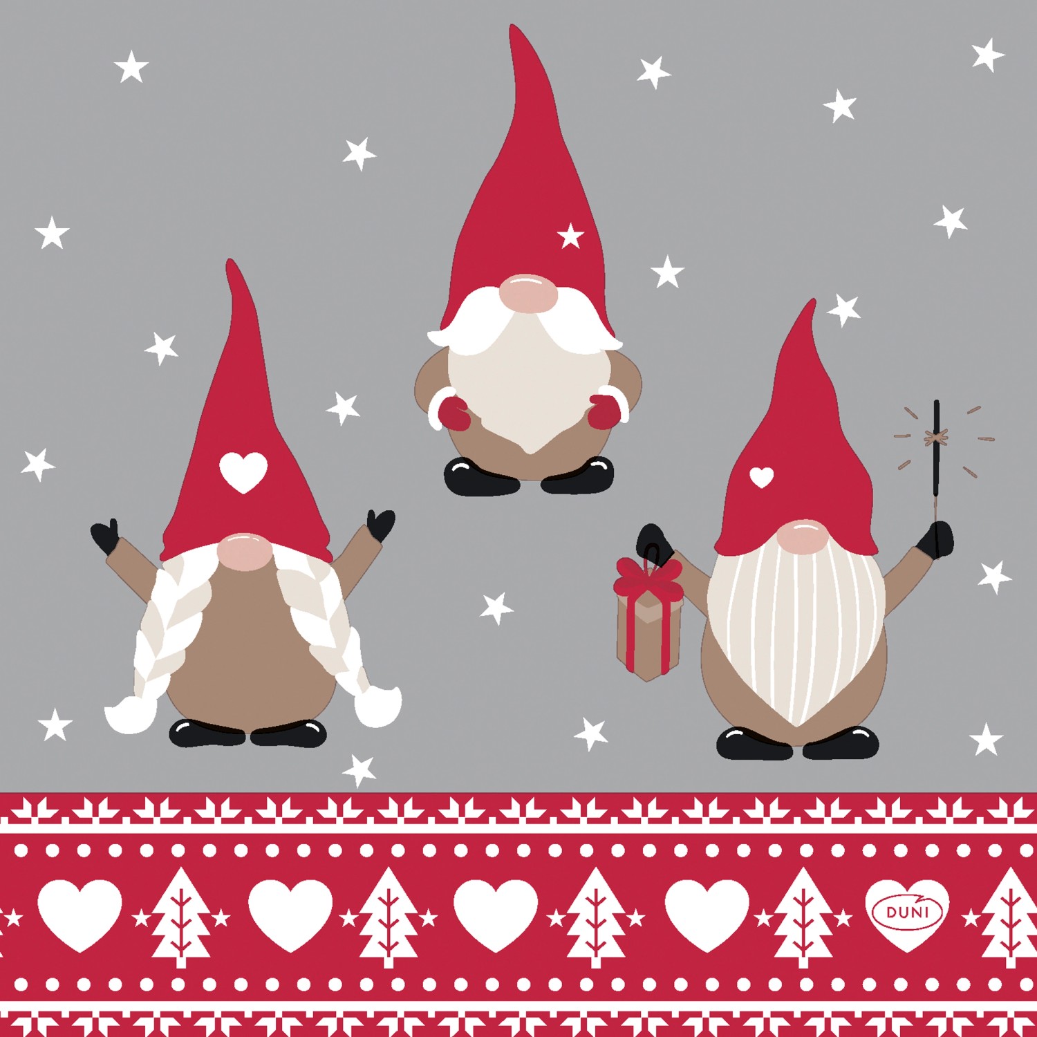 Duni Servietten Dessin Scandinavian Tissue 33 cm x 33 cm 3-lagig 20 ...