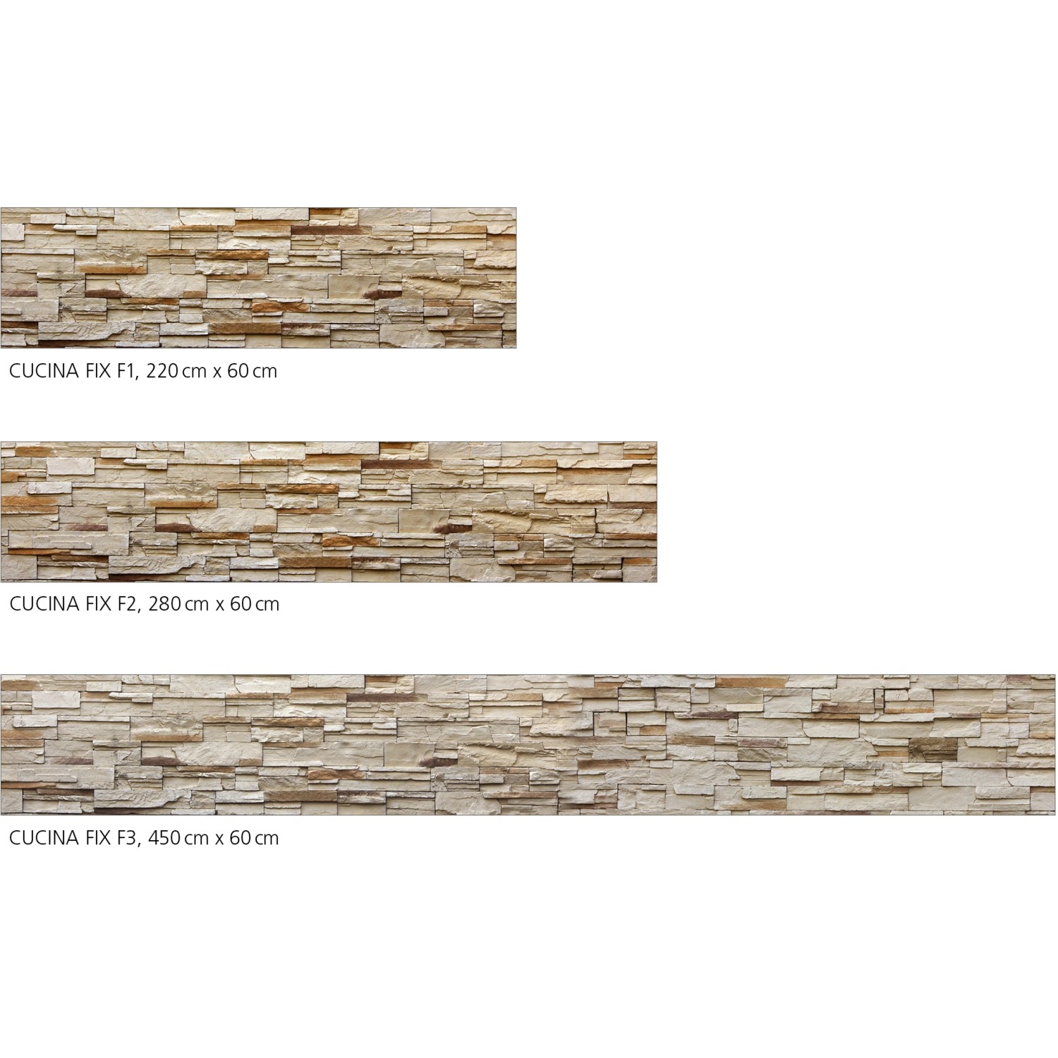 Myspotti Küchenrückwandfolie Rustical Bricks Selbstklebend 280 cm x 60 ...