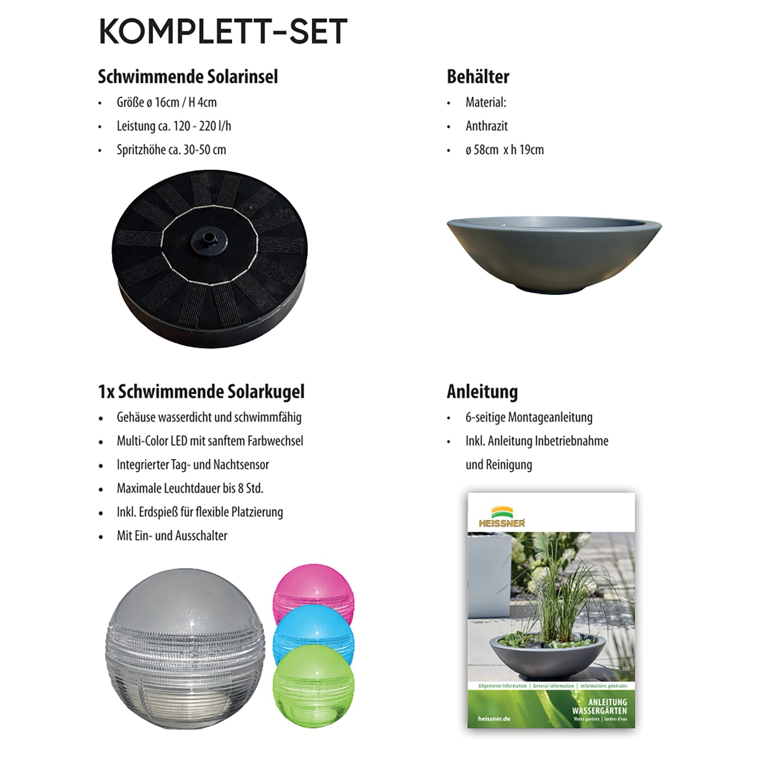 Heissner Solar-Wassergarten Lotusgarden kaufen bei OBI