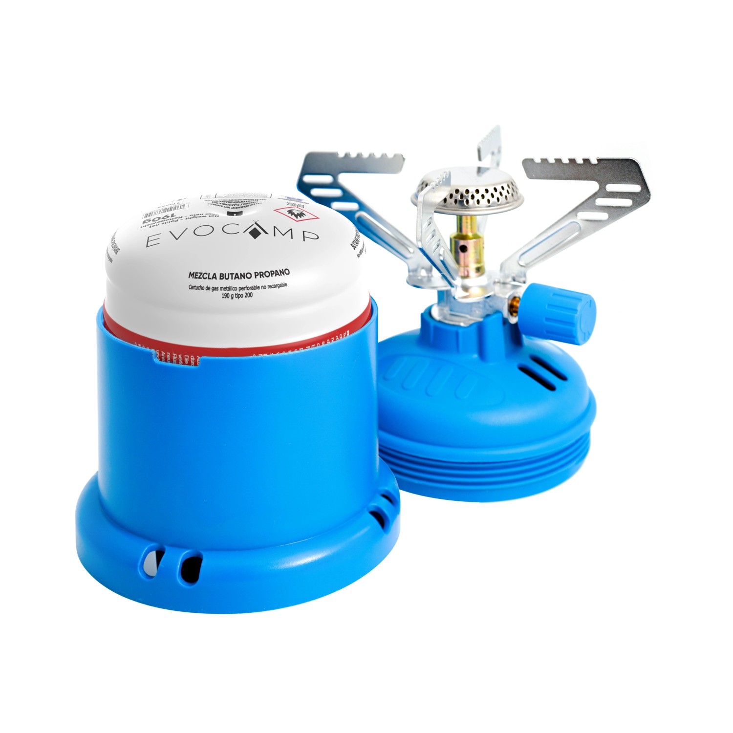 Evocamp Gaskartusche 8 Stück Butan Propan 190g Stechkartusche Typ 200 EN417 mit ...