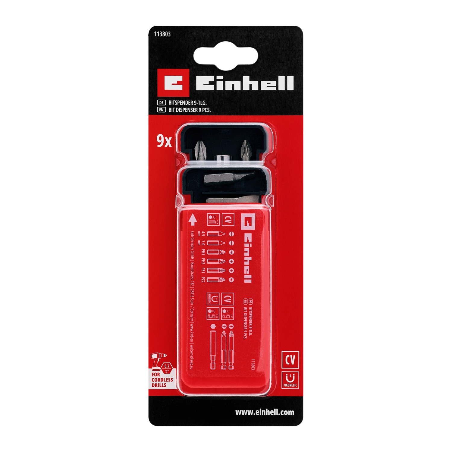 Einhell Bit-Set in Spenderbox 9-teilig kaufen bei OBI