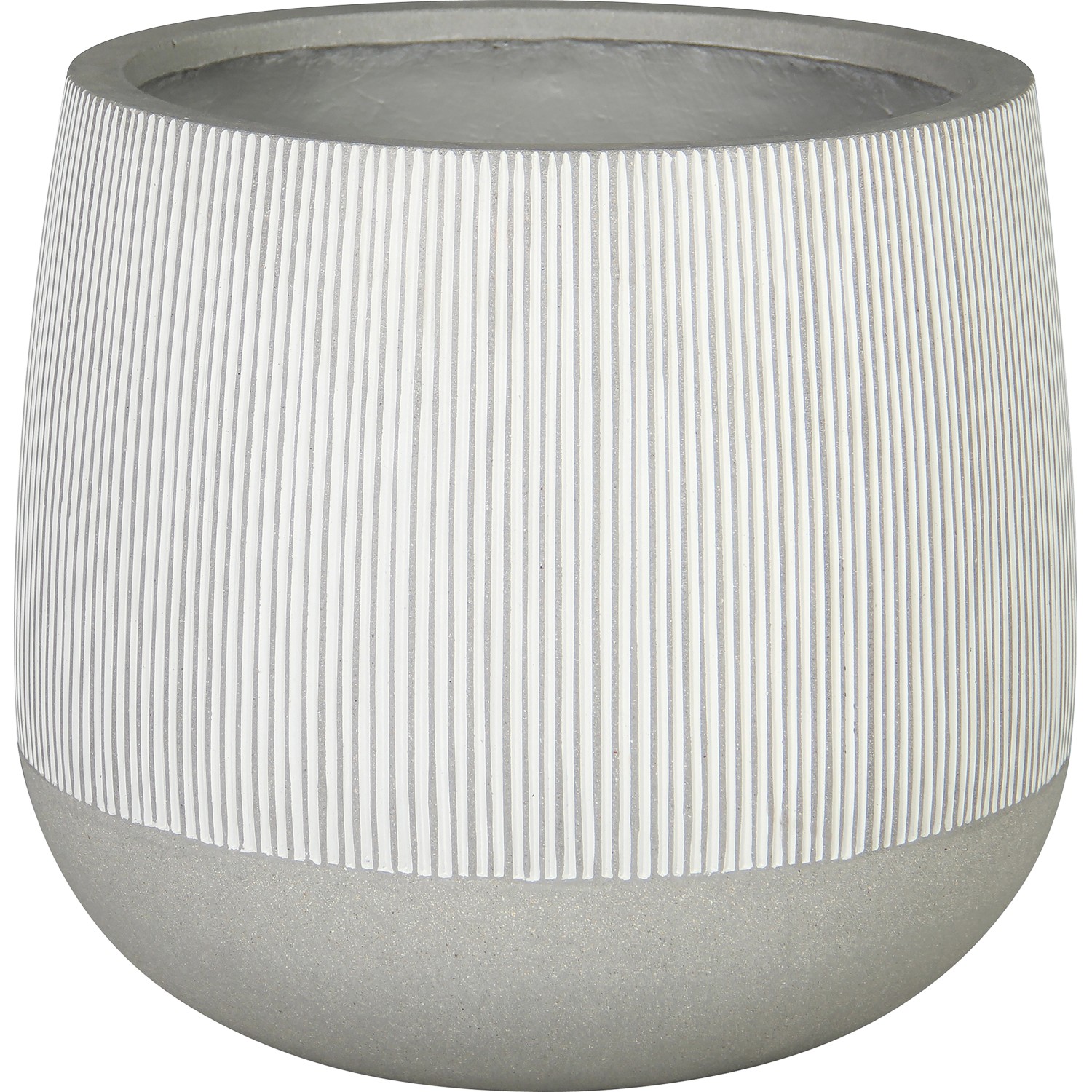 Pflanzgefäß Ficonstone Ø 39 x 35 cm Rund Weiß kaufen bei OBI