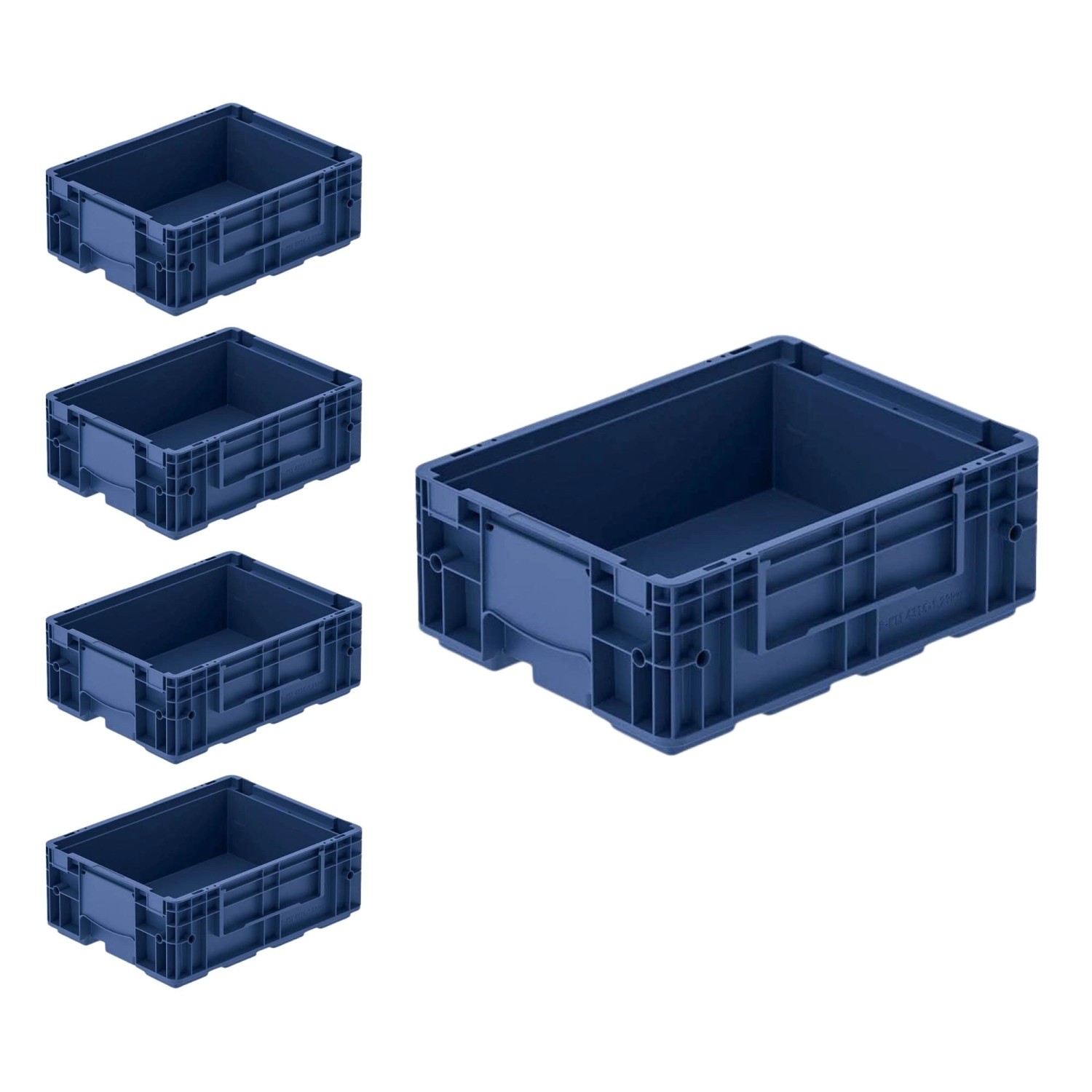 SparSet 5 x VDA KLT Kleinladungsträger Mit Verbundboden HxBxT 14,7 x 30 ...