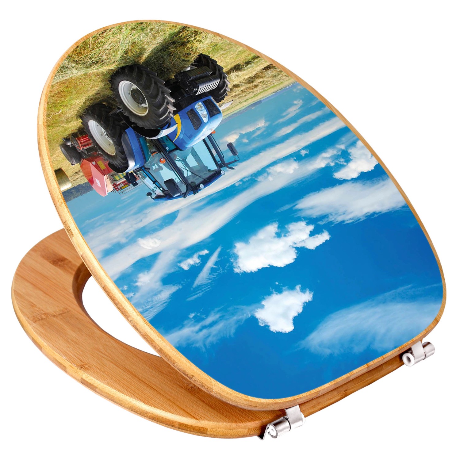 Banjado Design WC Sitz Bambus Toilettendeckel Toilettensitz Bambus Holz ...