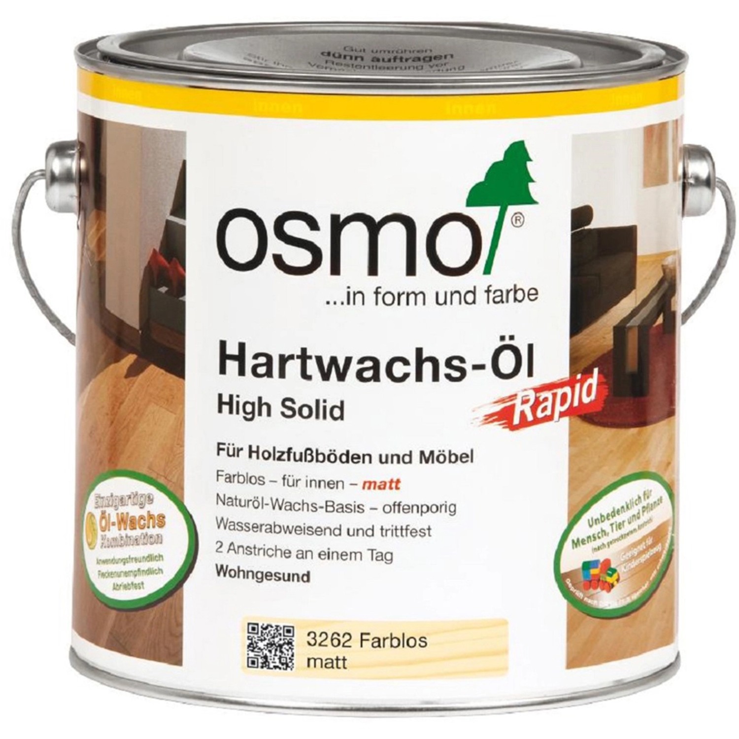 Osmo Hartwachs Öl Rapid matt 2,5 l kaufen bei OBI
