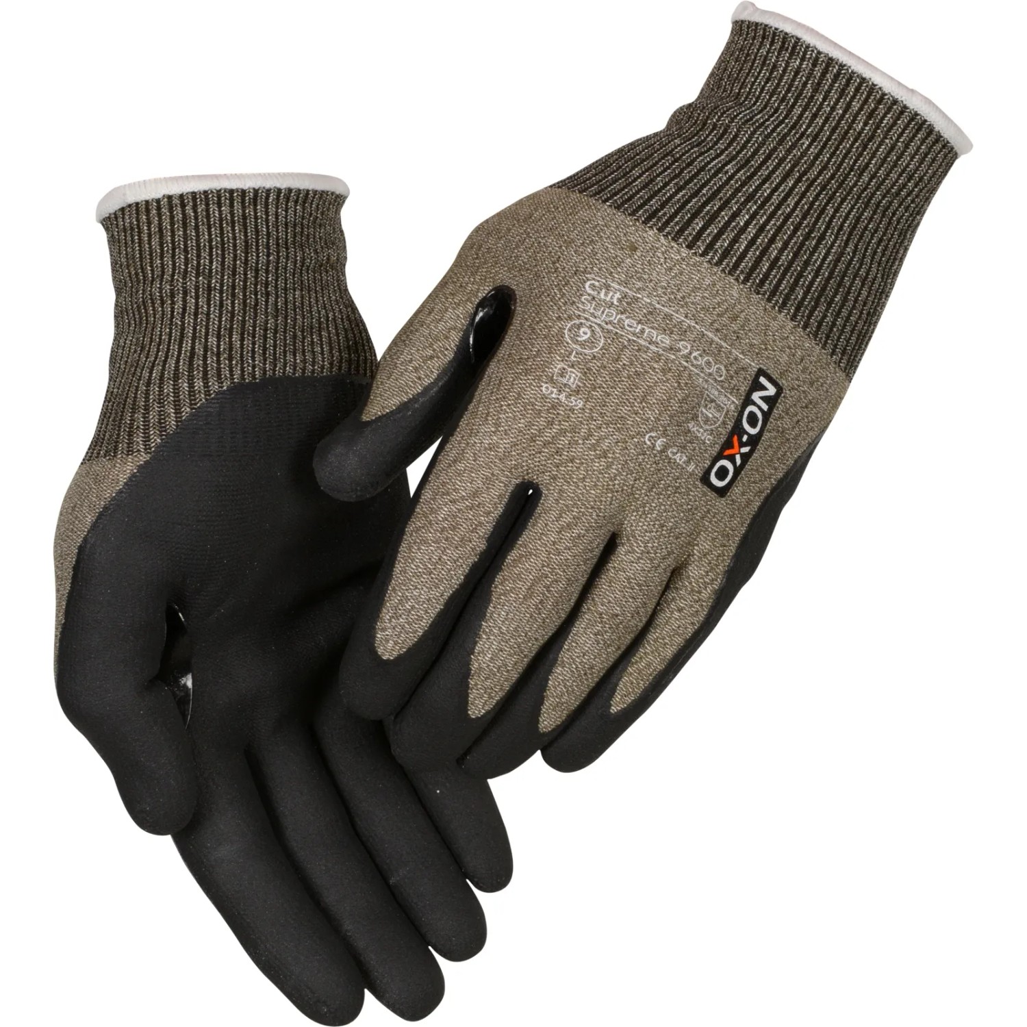 OX-ON Handschuh Cut Supreme 9600 Cut Level C Schwarz-Braun Gr. 07 ...