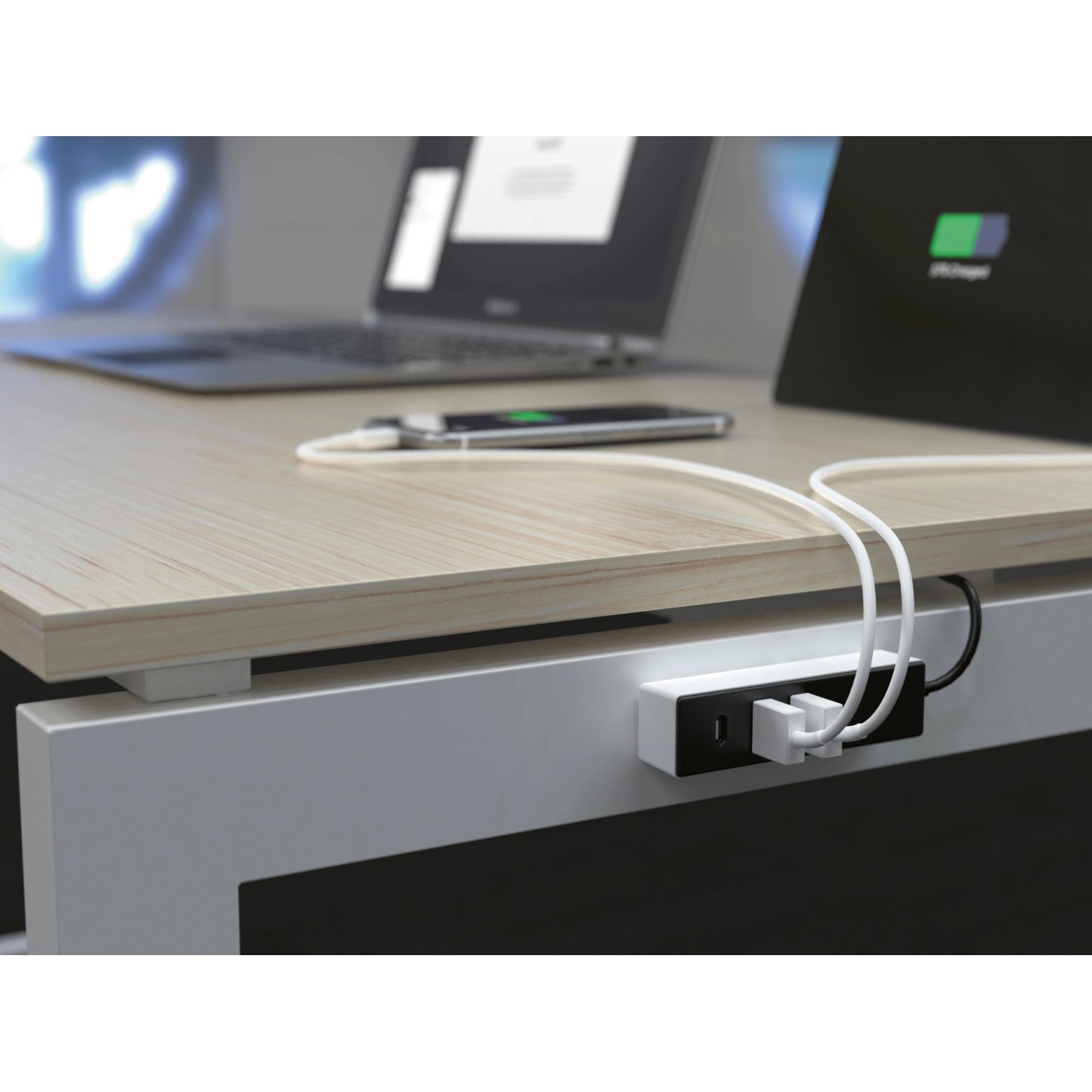 3-in-1-USB Adapter Ladegerät Weiß-Grau 94 mm x 22 mm kaufen bei OBI