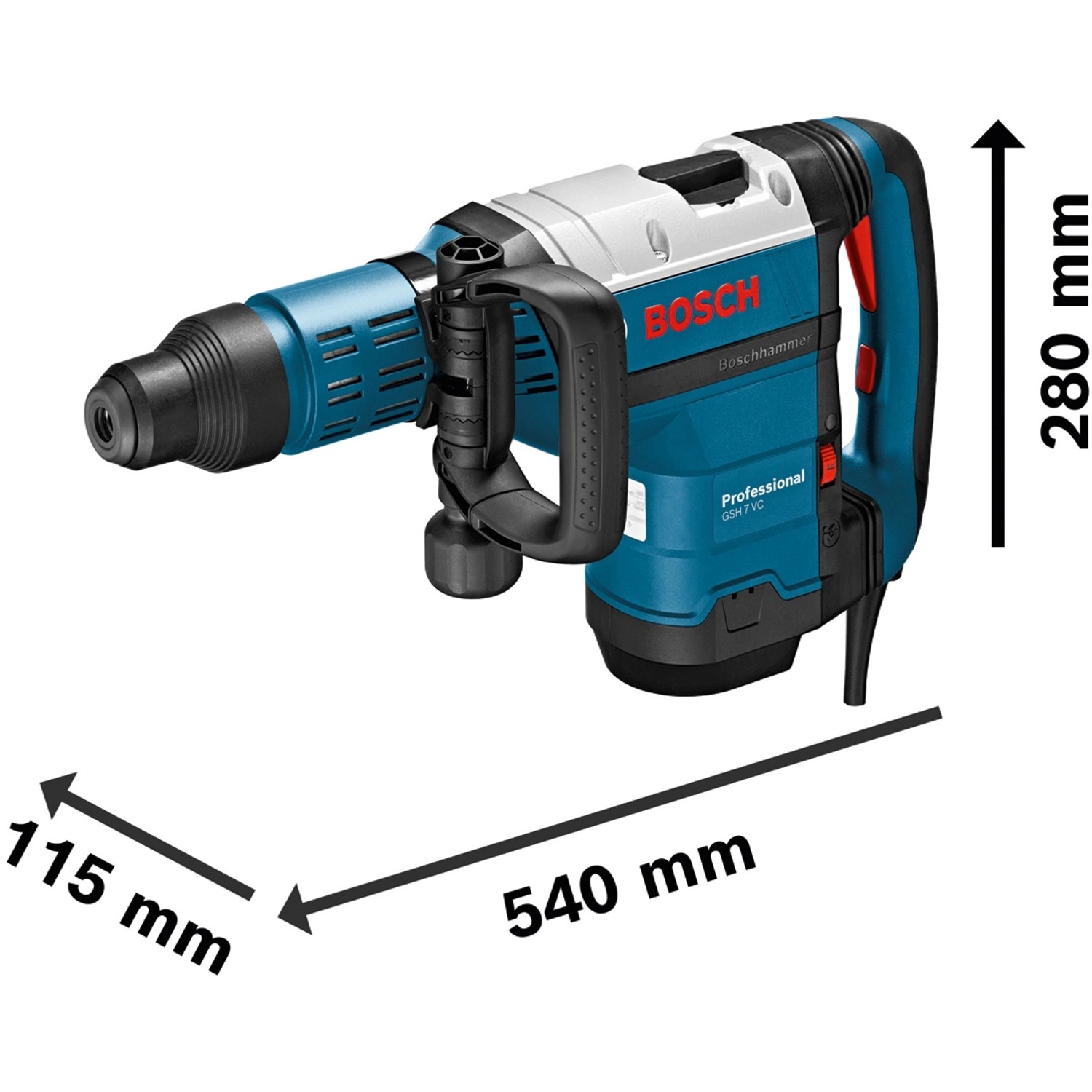 Bosch Professional Schlaghammer GSH 7 VC im Handwerkerkoffer kaufen bei OBI