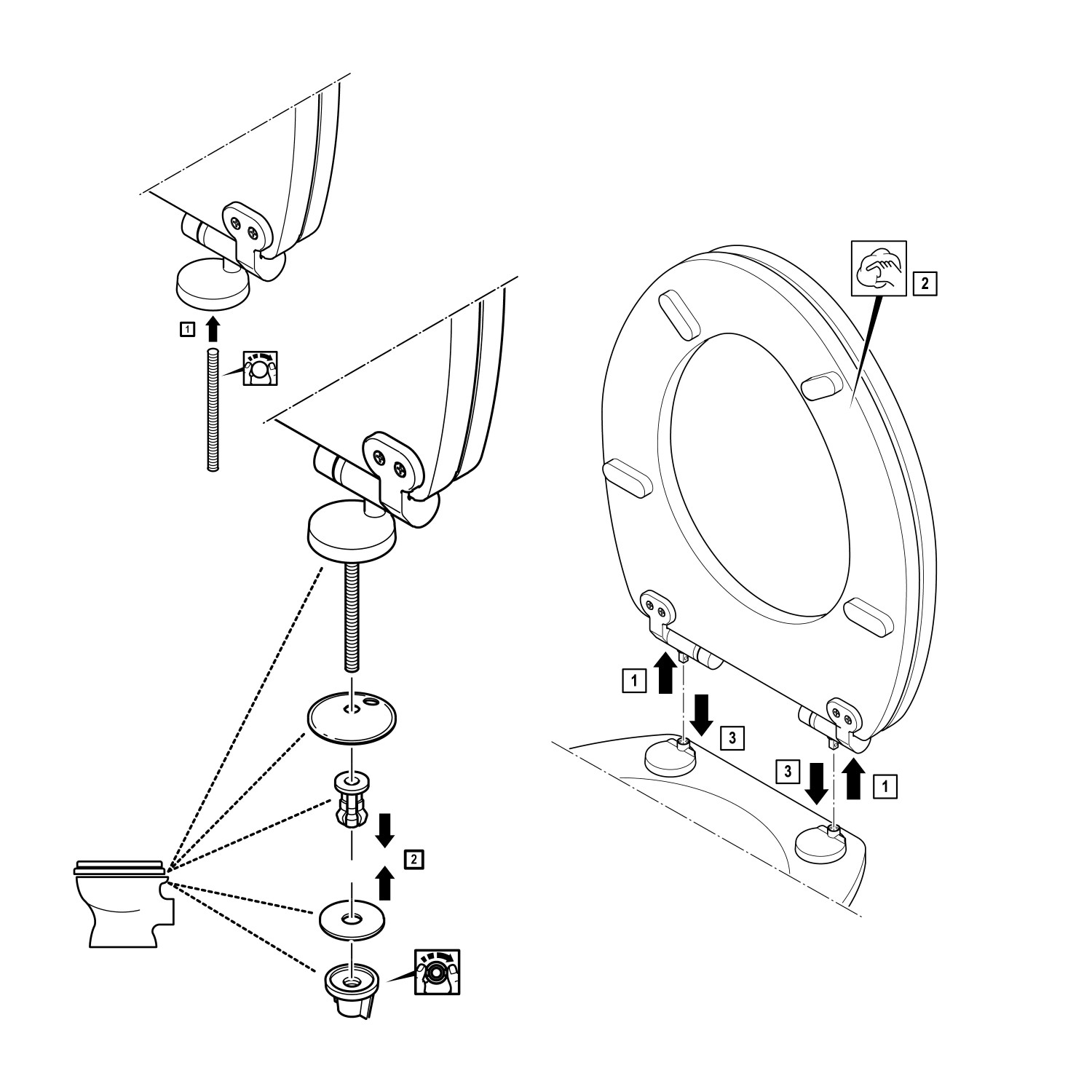 baliv WC-Sitz Uyuni mit Absenkautomatik MDF Holzkern Weiß kaufen bei OBI