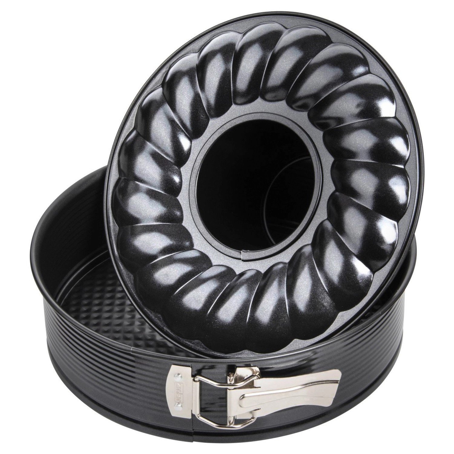 Zenker Springform 2 Böden 24 cm x 6,5 cm Schwarz Metallic kaufen bei OBI