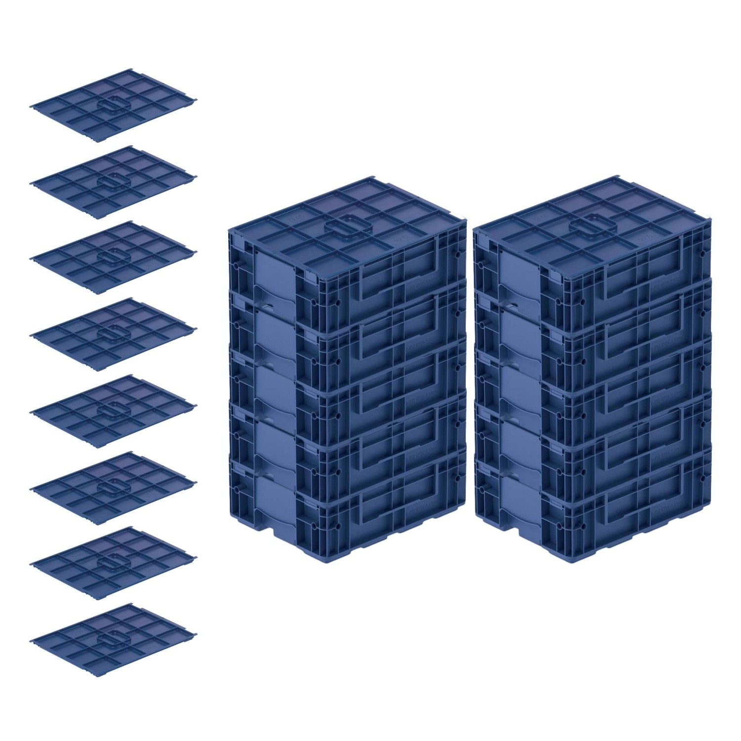 VDA KLT Kleinladungsträger Mit Verbundboden und Auflagedeckel HxBxT 14 ...