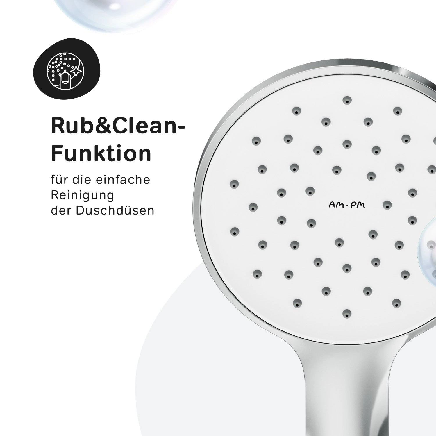 AM.PM Duschsystem Hit Duschset Duschsystem ohne Armatur, Regenduschset ...