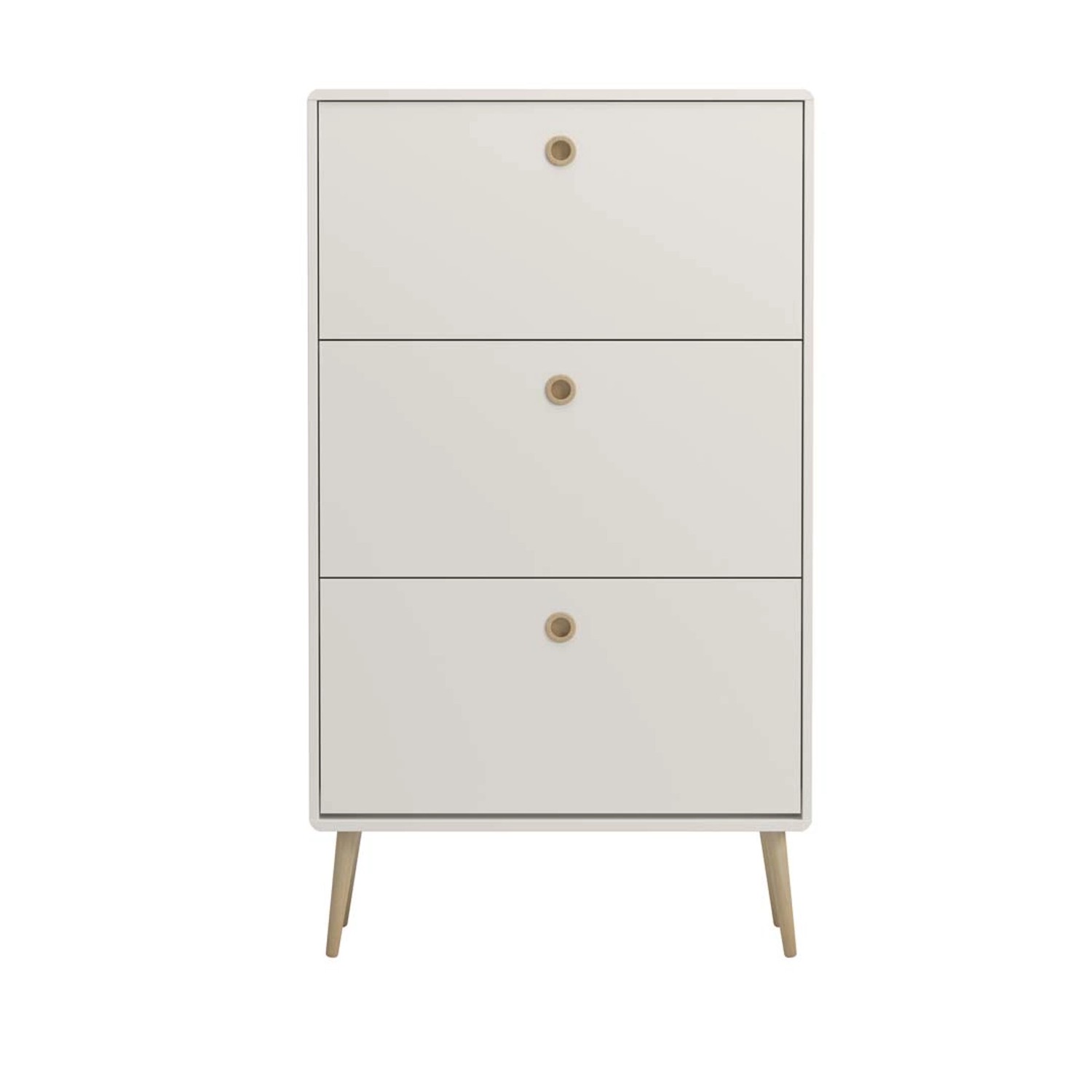 ebuy24 Softline Schuhschrank 9 Klaptüren Weiß kaufen bei OBI