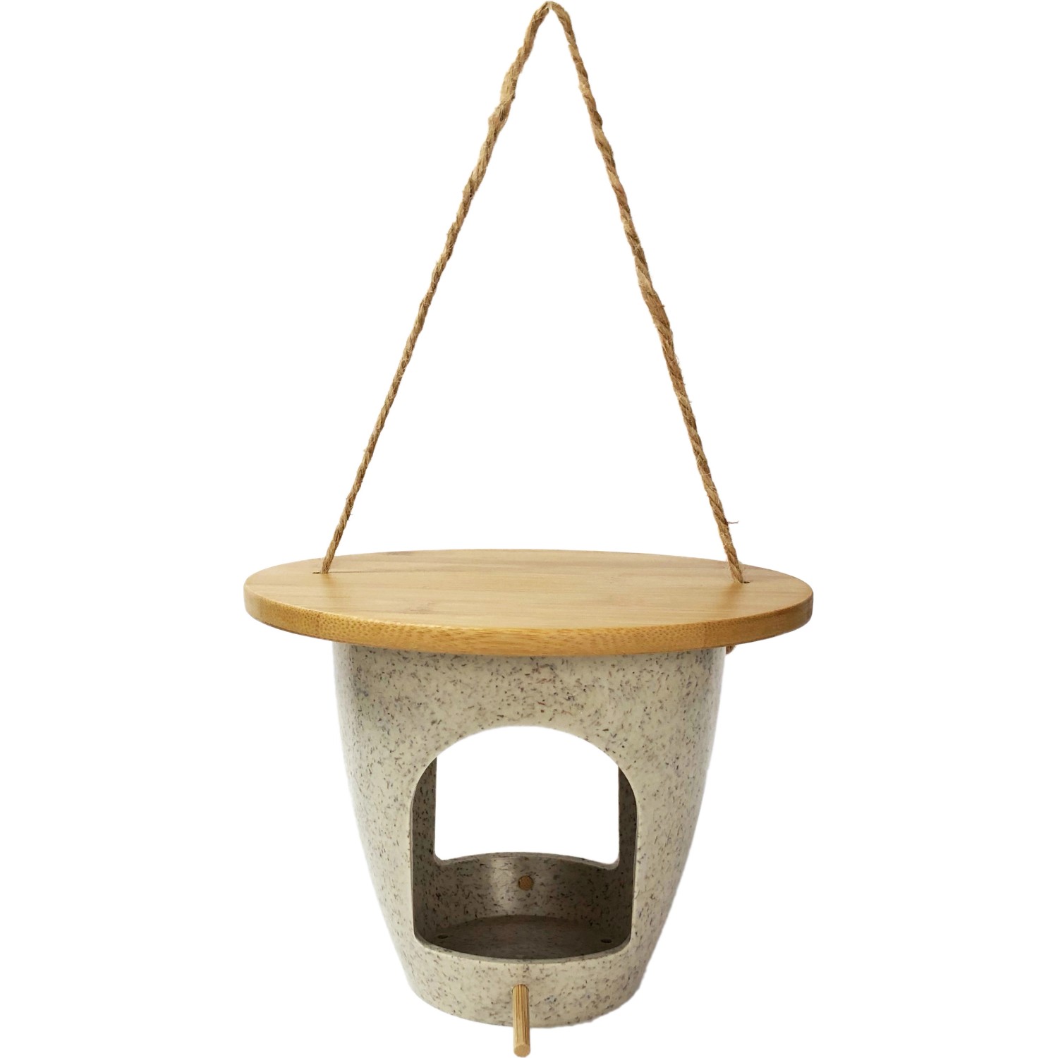 Dobar Futterspender Eco aus recycelten Pflanzenfasern 18 x 18 x 13,8 cm ...