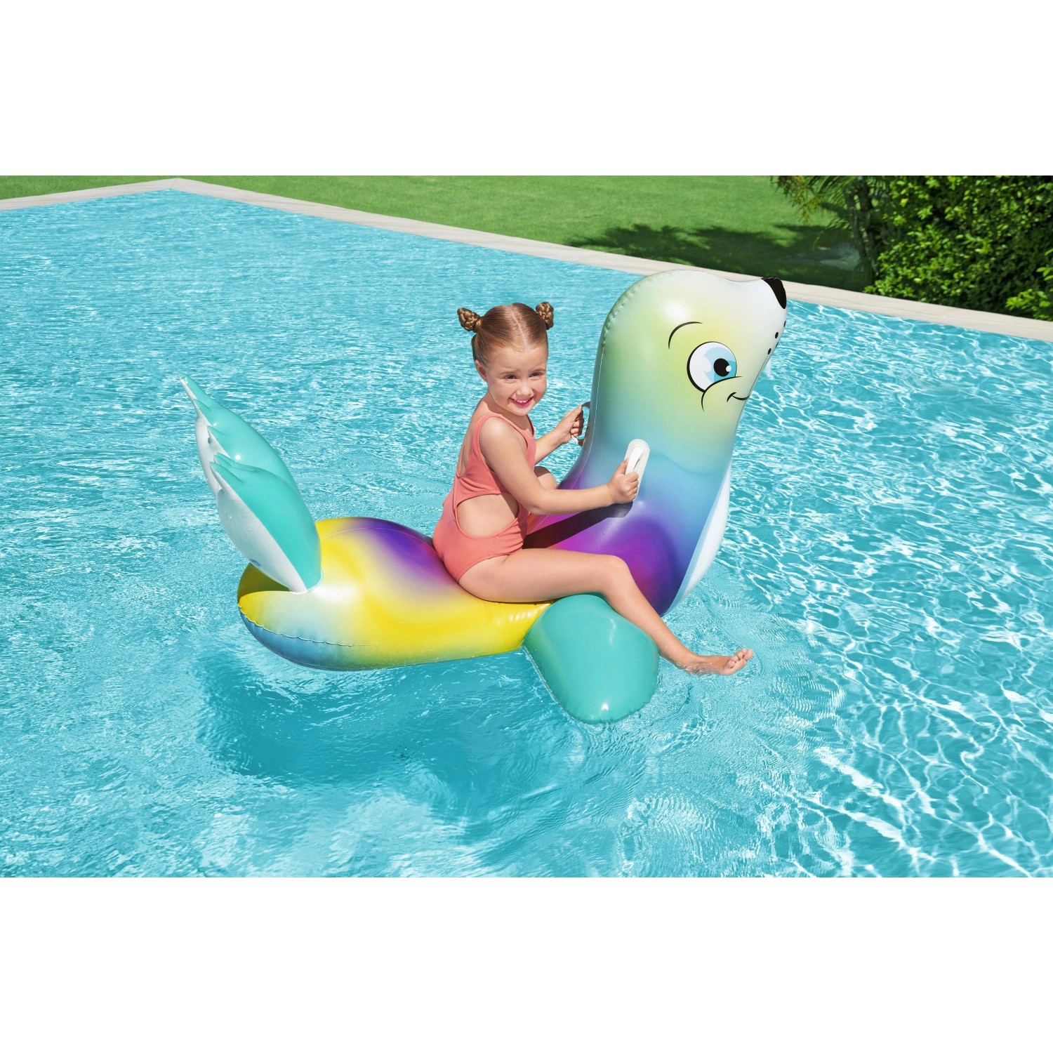 Bestway Schwimmtier Pool Robbe 141 x 110 cm kaufen bei OBI
