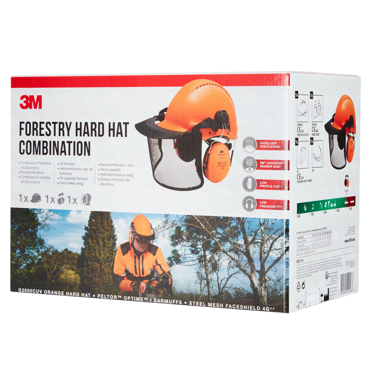 3M™ Schutzhelm-Kombi-Set G3000CUVFORESTC1 für Forstwirtschaft kaufen ...