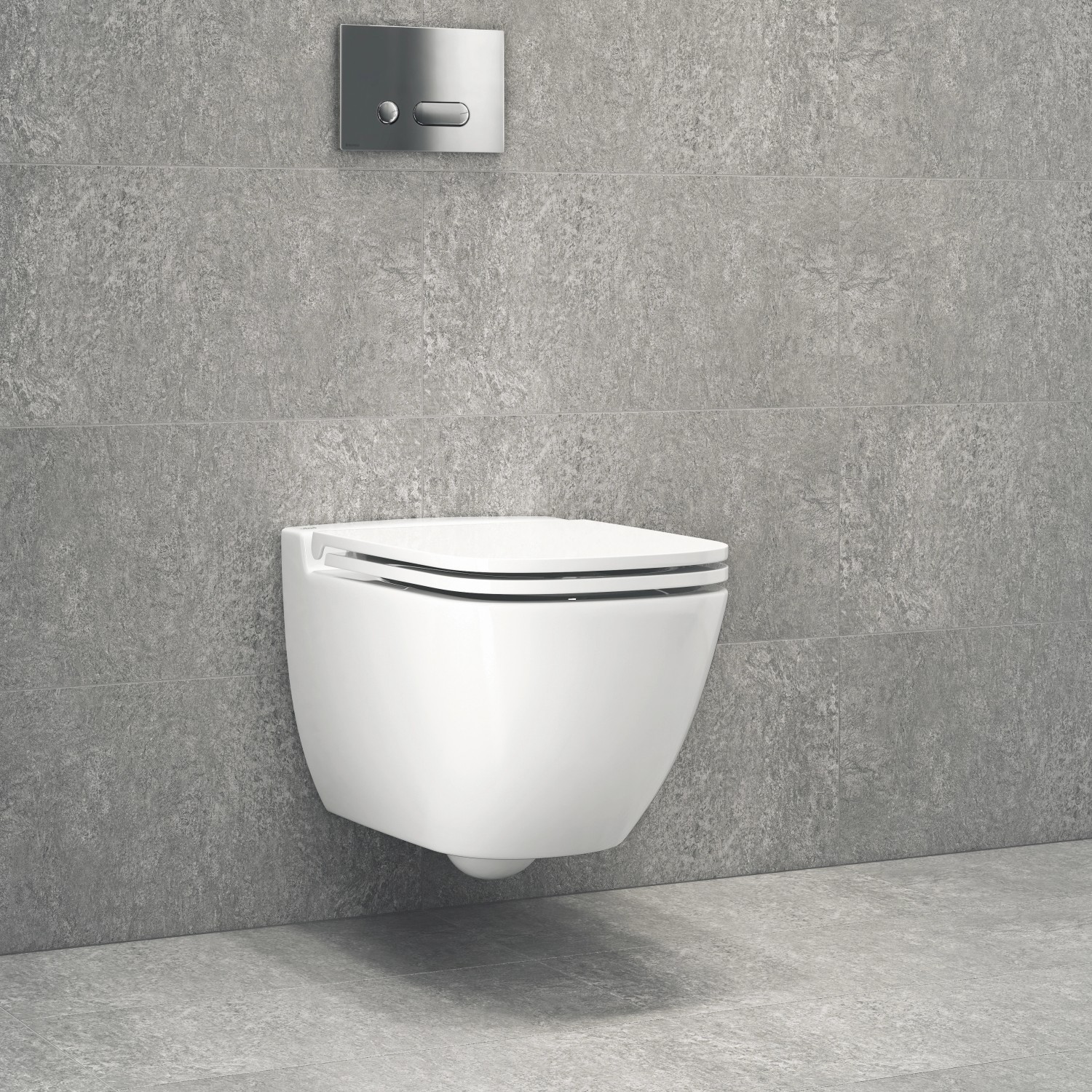 baliv Wand WC-Set Cleveland Tiefspüler weiß spülrandlos kaufen bei OBI