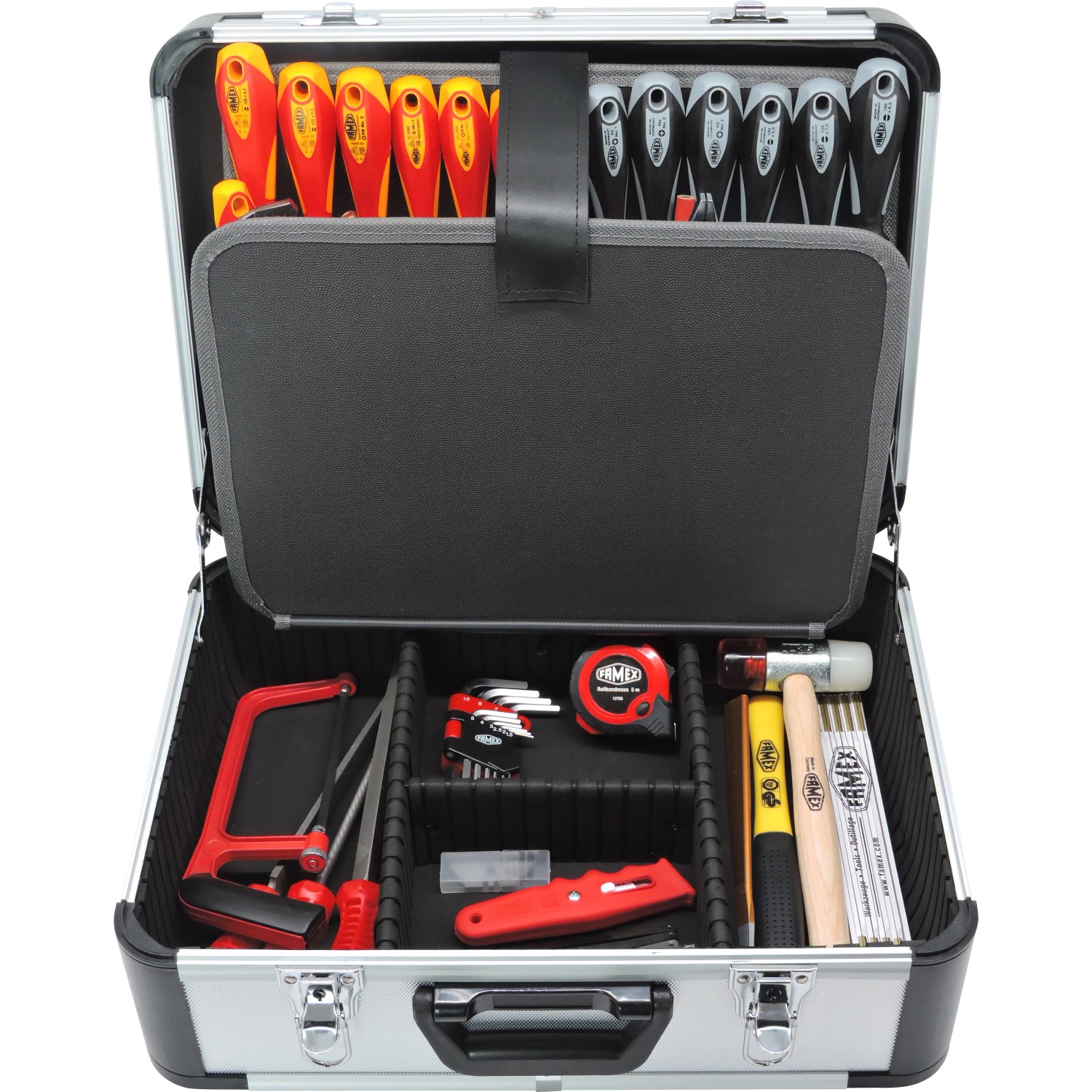 Famex Werkzeugkoffer 419-43 Professional 125-teilig mit Werkzeugset ...