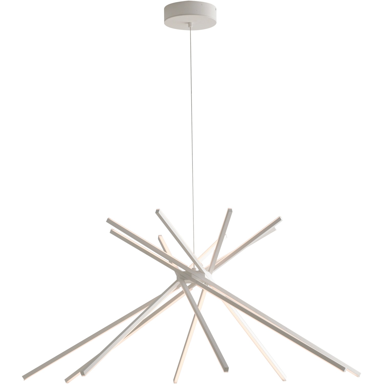 Luce Design Pendelleuchte Shanghai 8-flammig Weiß Ø 113 cm kaufen bei OBI