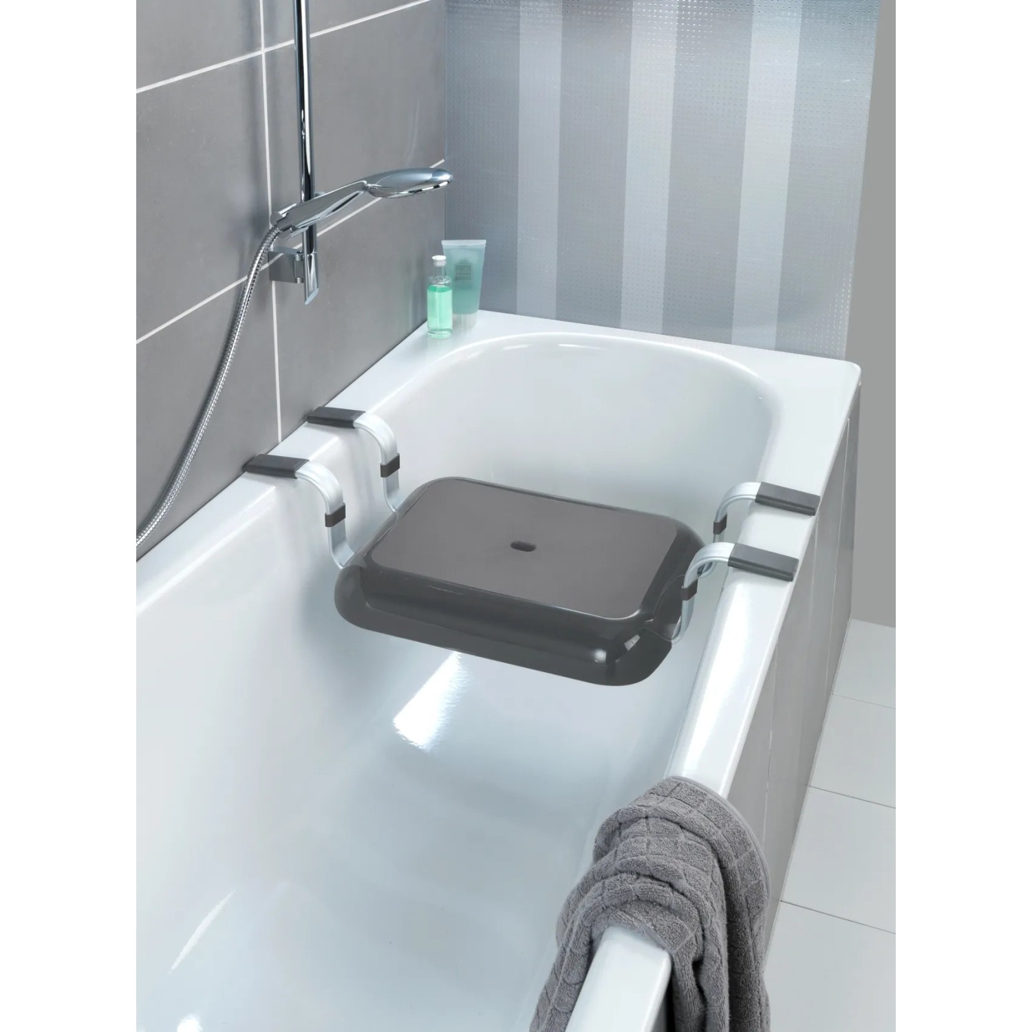 Wenko Badewannensitz Secura Premium Polypropylen 74 x 15.5 x 36 cm ...