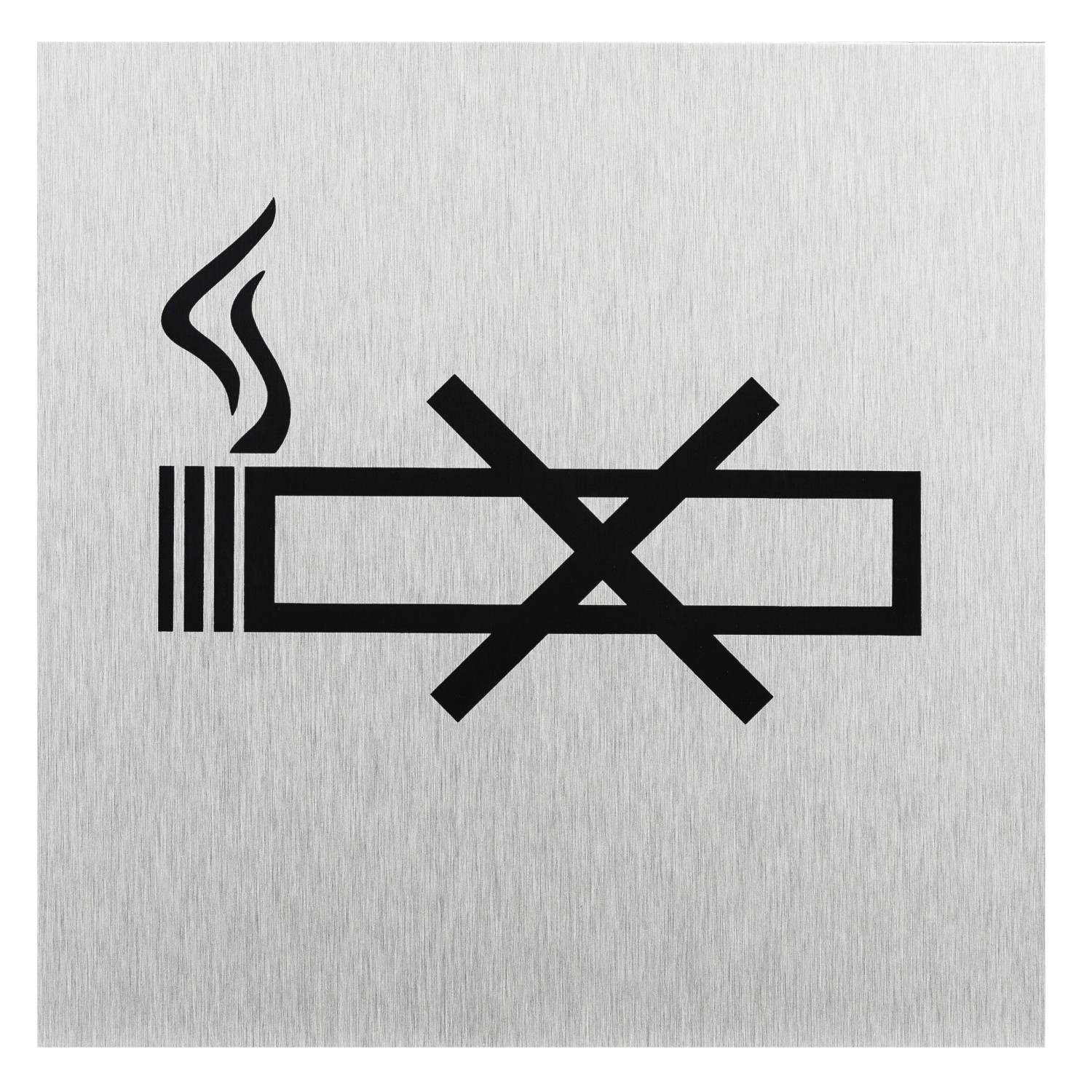 Hinweisschild Aluminium Piktogramm "Rauchen verboten" Selbstklebend ...